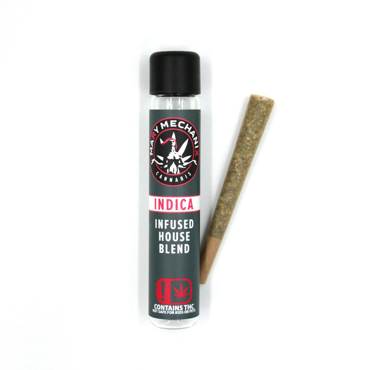 Pre-Roll Infused House Blend - Indica - Mary Mechanix