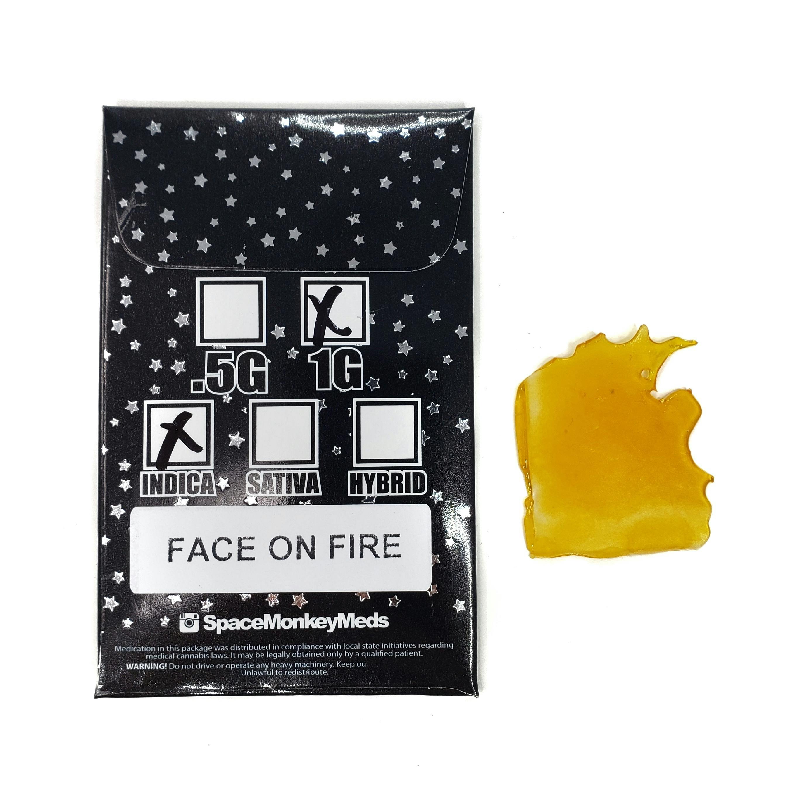 Face on Fire- Shatter - Space Monkey Meds