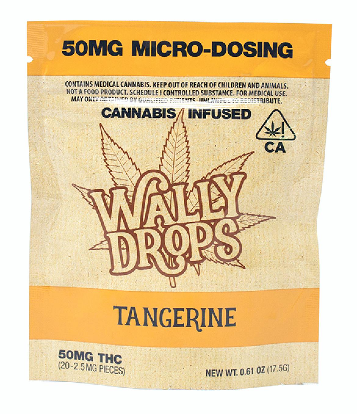 Wally Drops THC Lozenges 50mg - Tangerine - Wally Drops