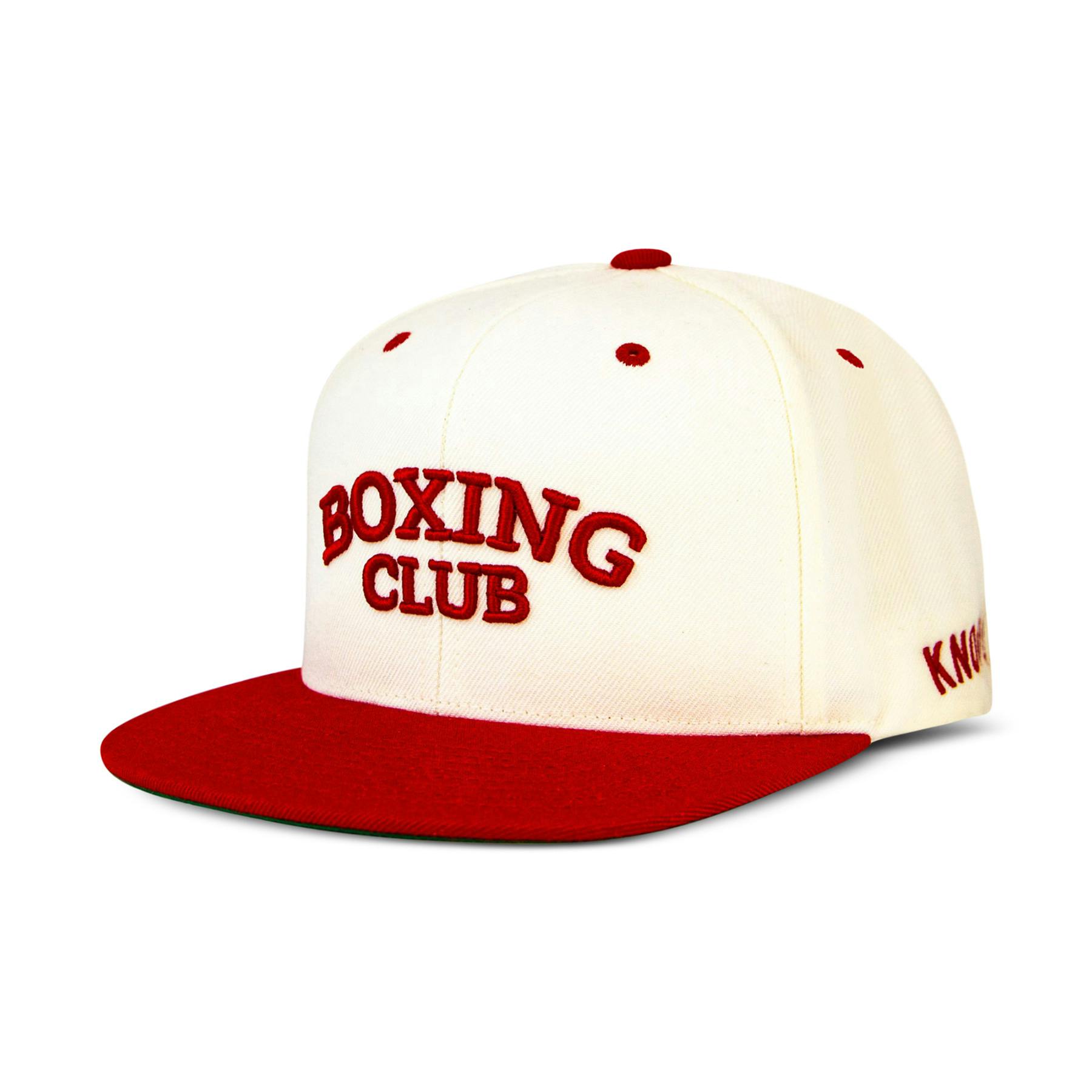 Boxing Club Hat- Red/White - Knockout Sticks