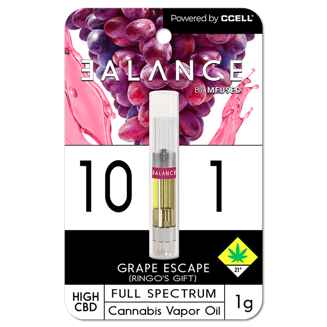 BALANCE - Grape Escape 10:1 CBD Cartridge - MFused