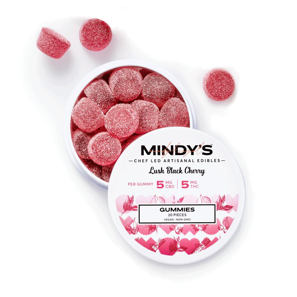 Lush Black Cherry 1:1 Gummies 20-pk - Mindy’s Edibles Lush Black Cherry 1:1 Gummies 20-pk - Mindy’s Edibles