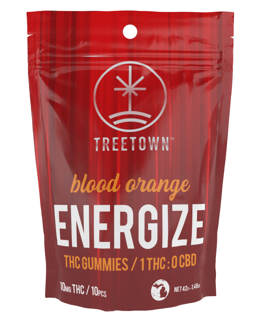 Energize Blood Orange THC Gummies - Treetown