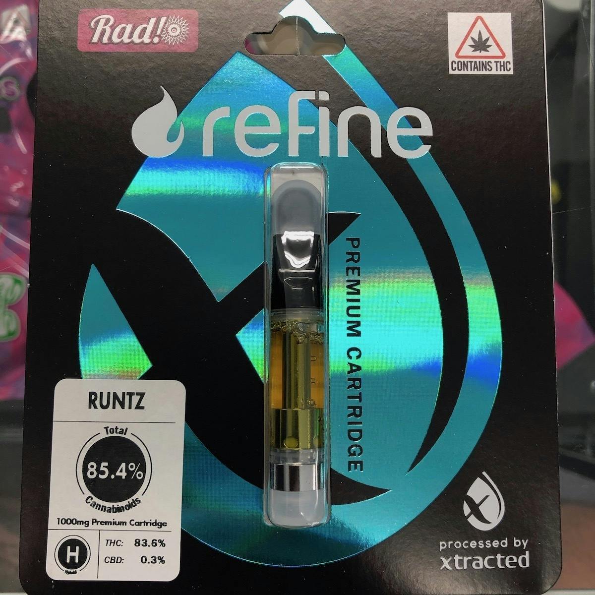 Runtz Distillate Cartridge (1 Gram) - Refine New England (Medical)