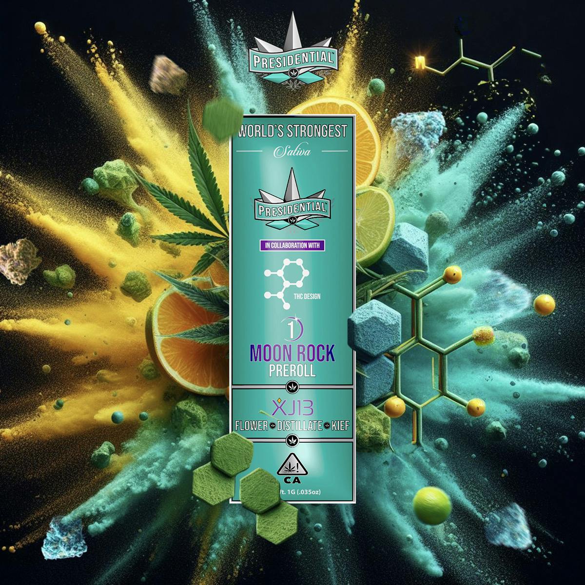 Presidential Moon Rock Preroll -XJ-13 (1g) - Presidential