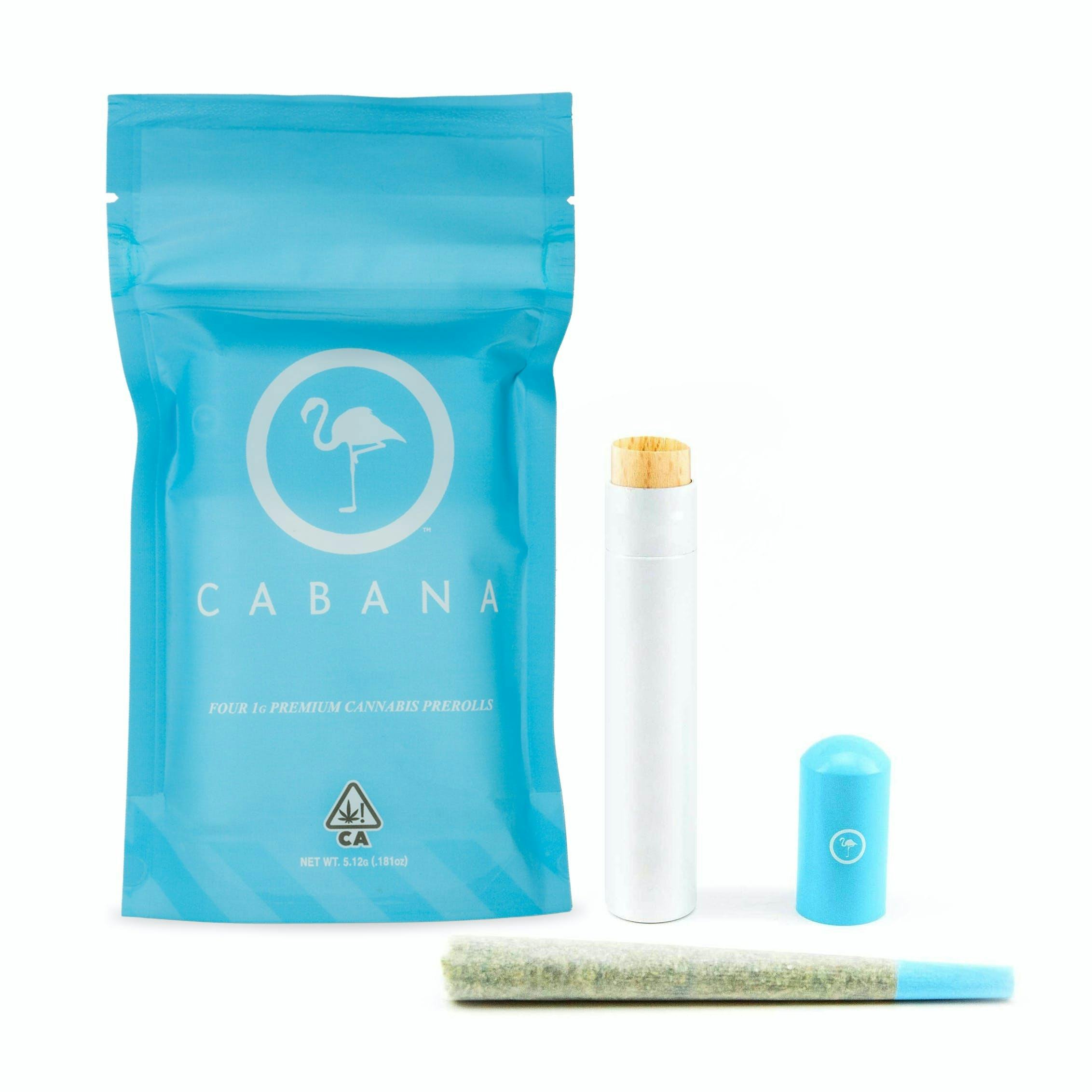 Cabana Preroll 4-Pack, OG Kush - Cabana Cabana Preroll 4-Pack, OG Kush - Cabana