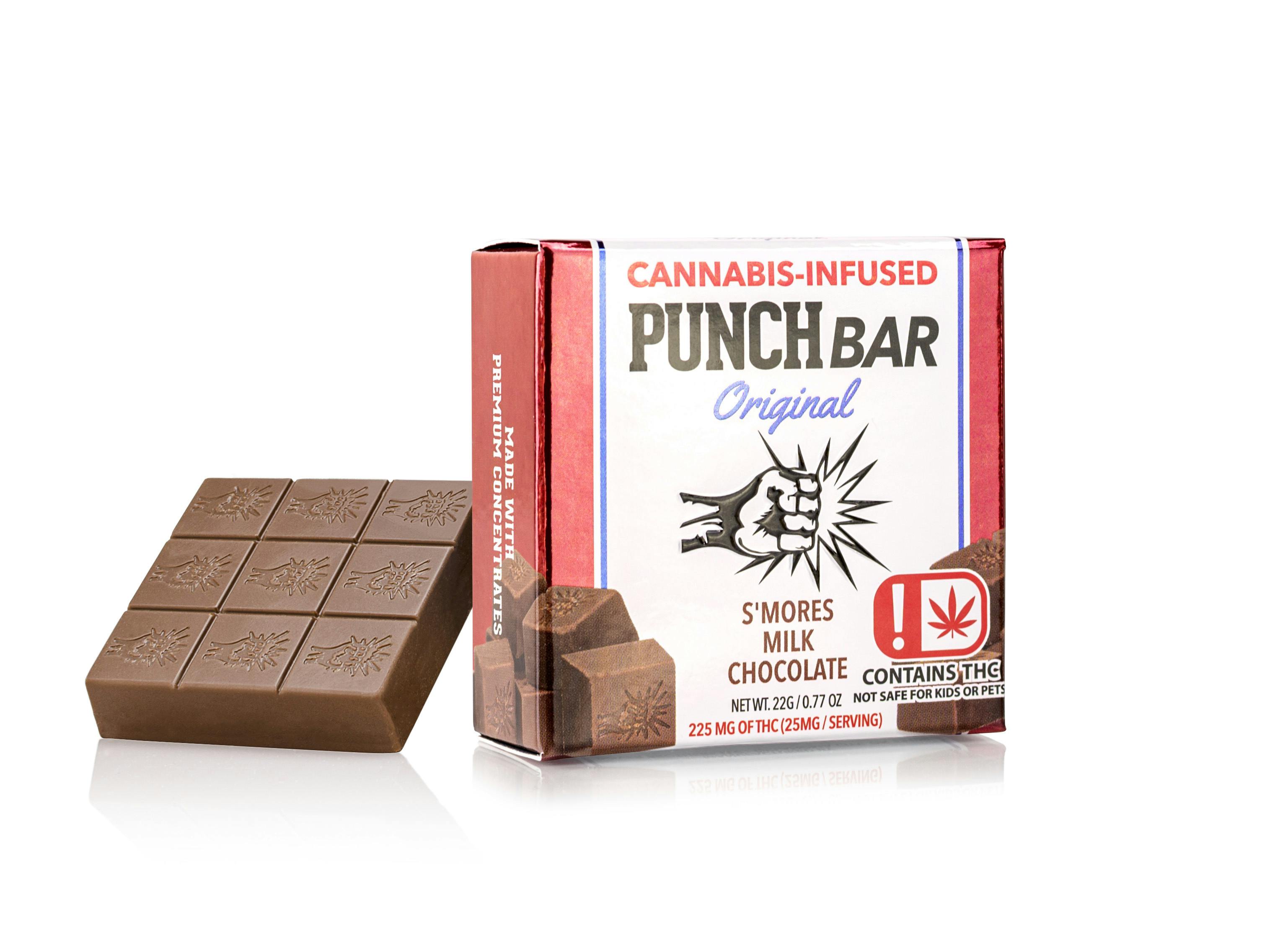 Milk Chocolate S'mores PunchBars 225mg (OK) - Punch Edibles & Extracts