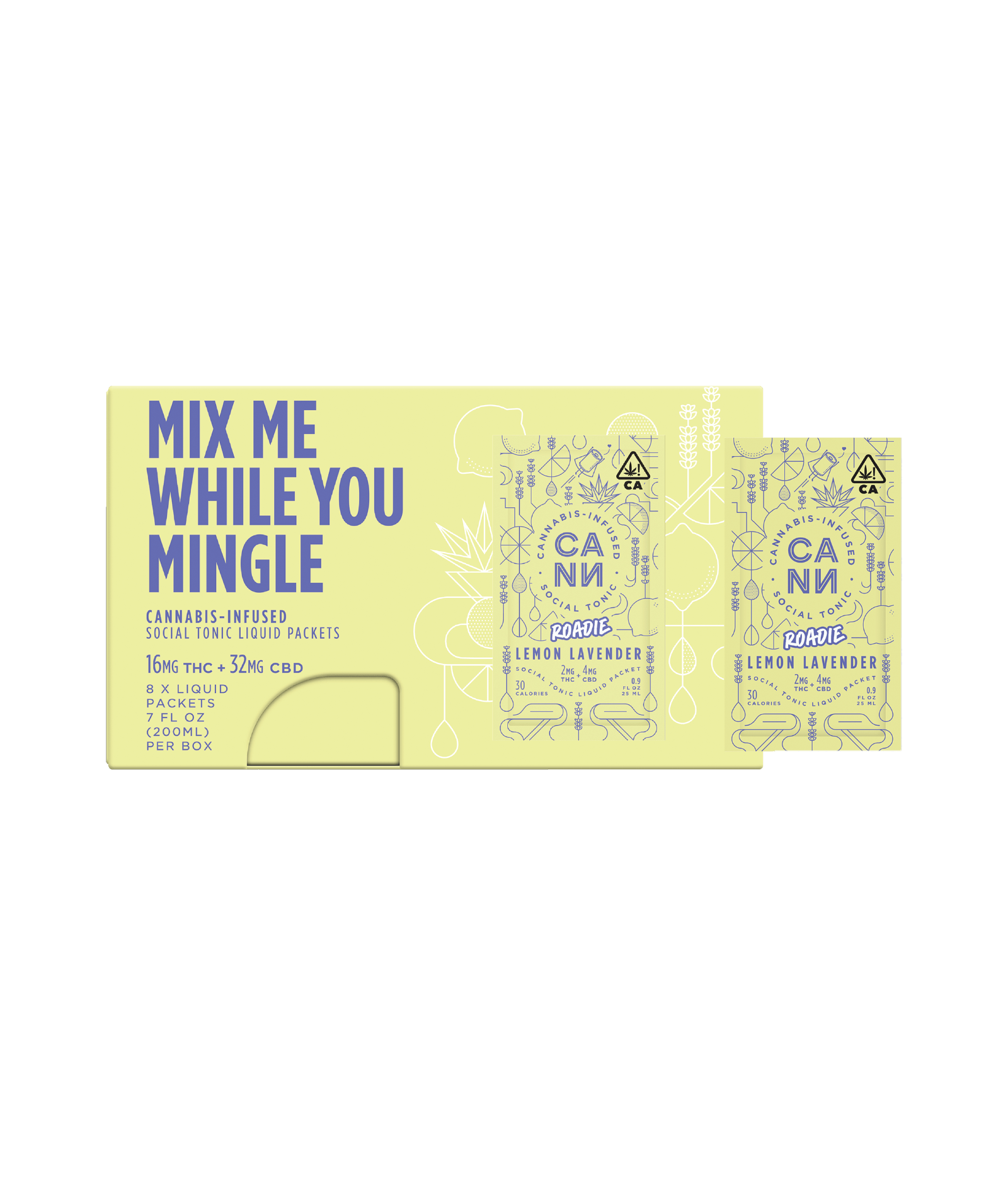 Lemon Lavender Roadies (8pk) - Cann