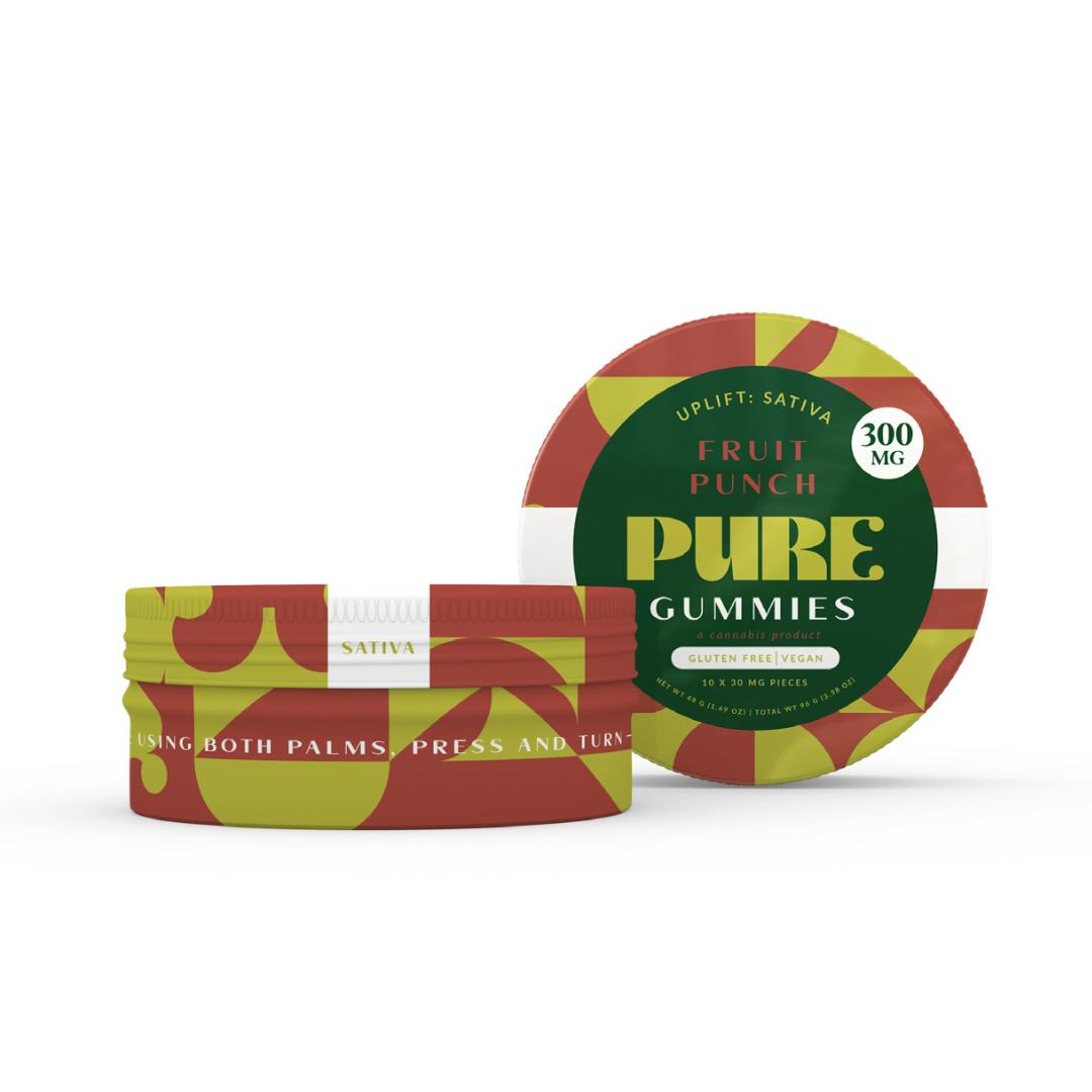 Pure Gummies Fruit Punch Sativa 300mg - Pure