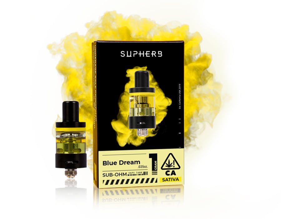 Supherb - Blue Dream Sativa Distillate Cartridge 1g - Supherb Technology