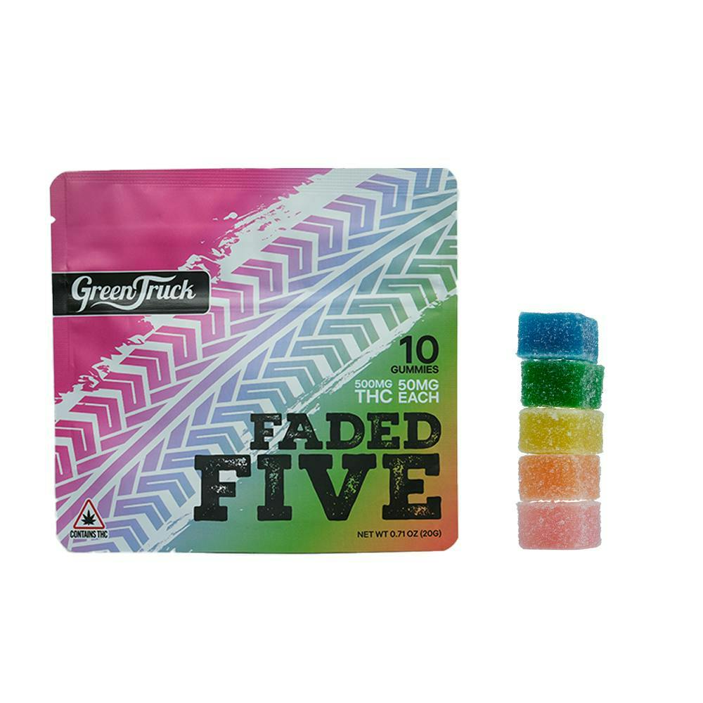 Faded Five Gummies - Green Truck