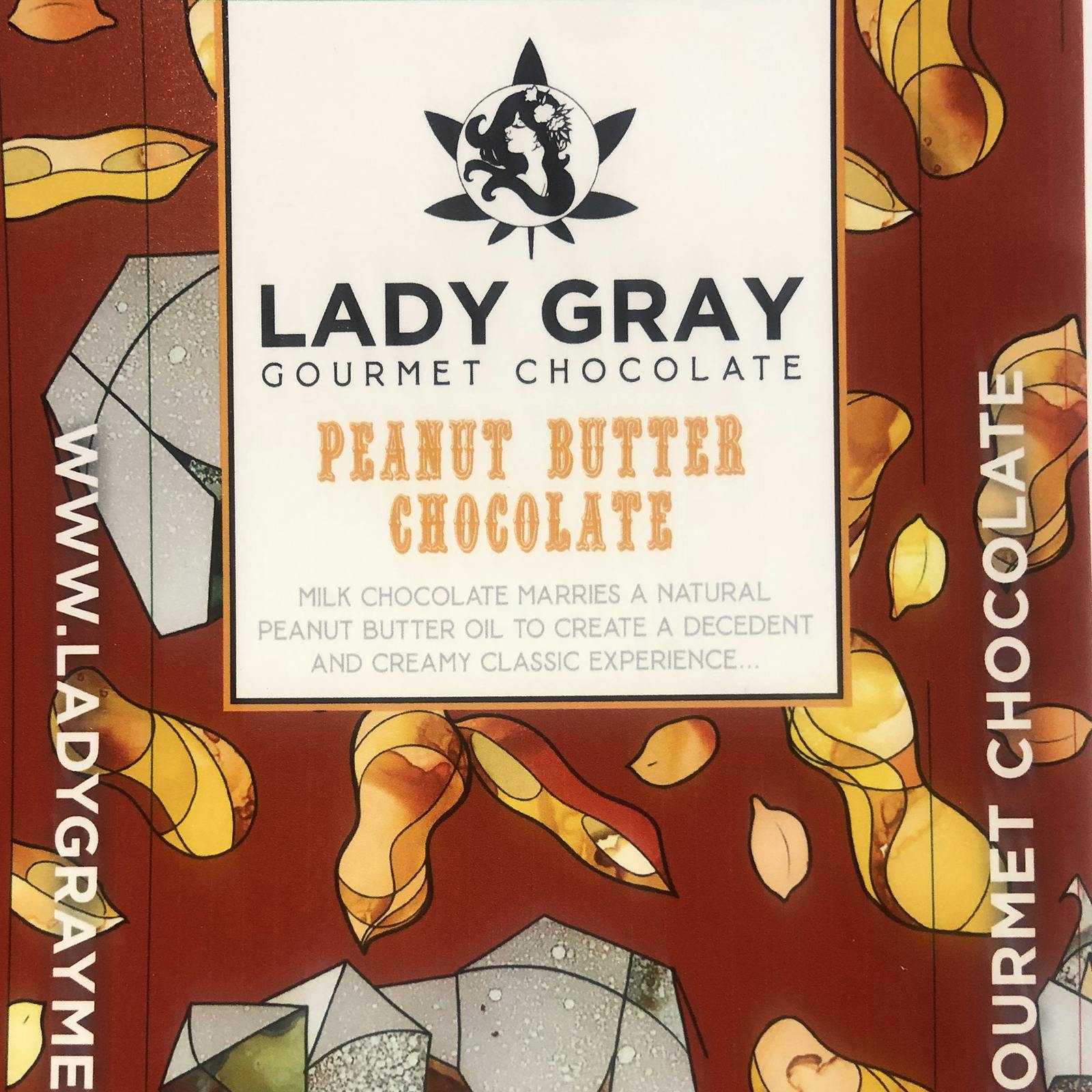 Peanut Butter Chocolate Bar - 50mg - Lady Gray Gourmet Medibles