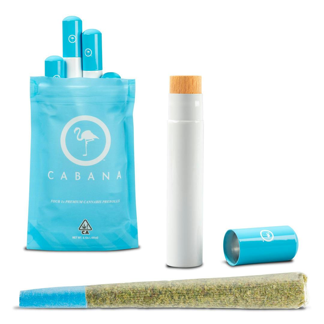 Cabana Preroll 4-Pack, Tropical OG - Cabana Cabana Preroll 4-Pack, Tropical OG - Cabana