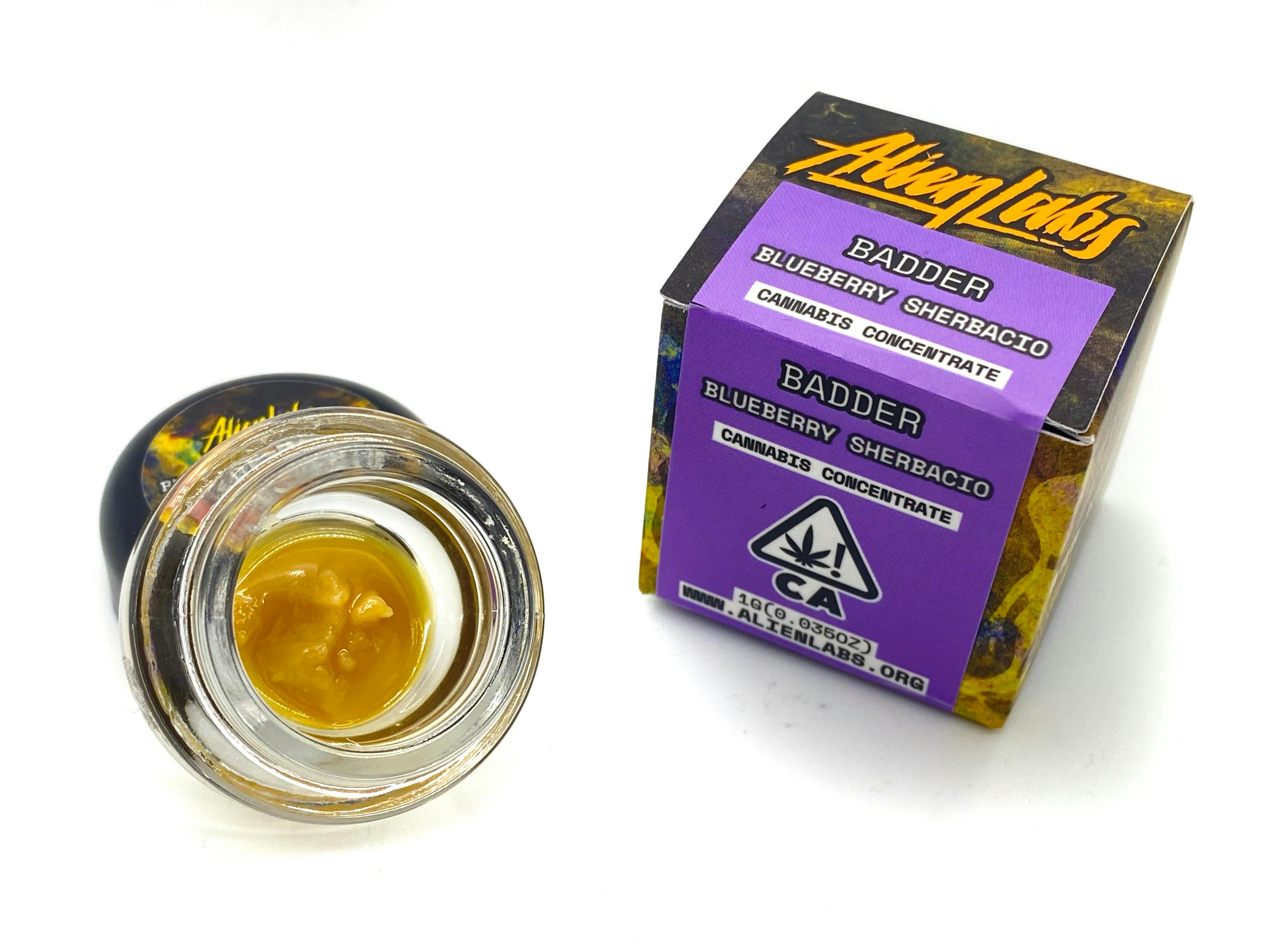 Blueberry Sherbacio - Live Resin Badder - 1 Gram - Alien Labs