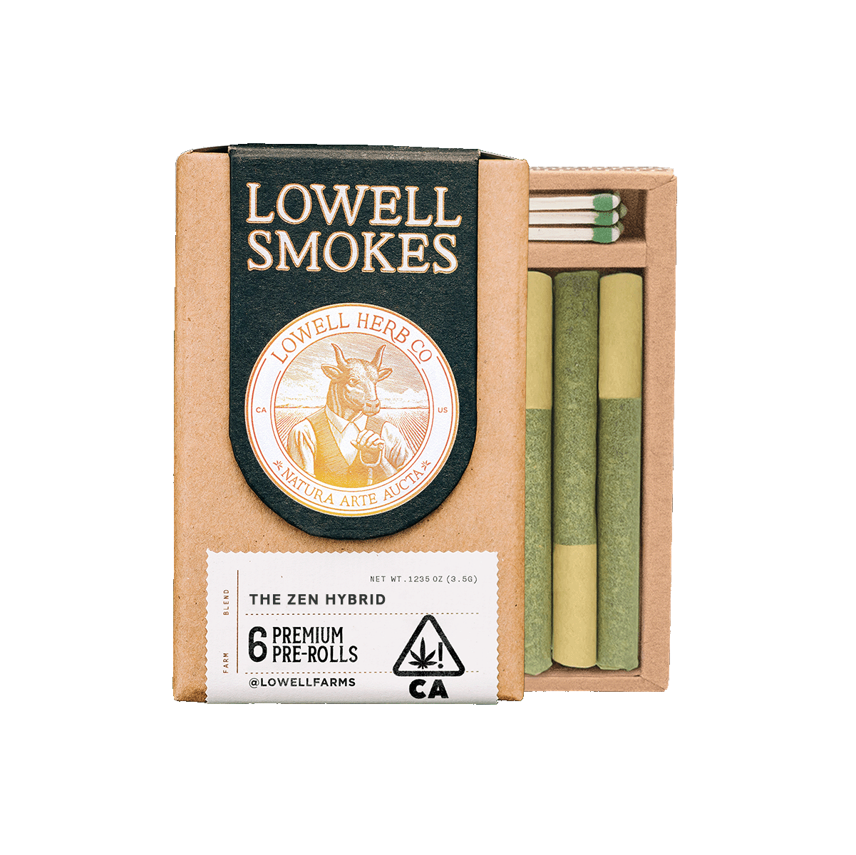 Lowell Smokes | 3.5g Pre Roll Pack | The Zen Hybrid - Lowell Herb Co.