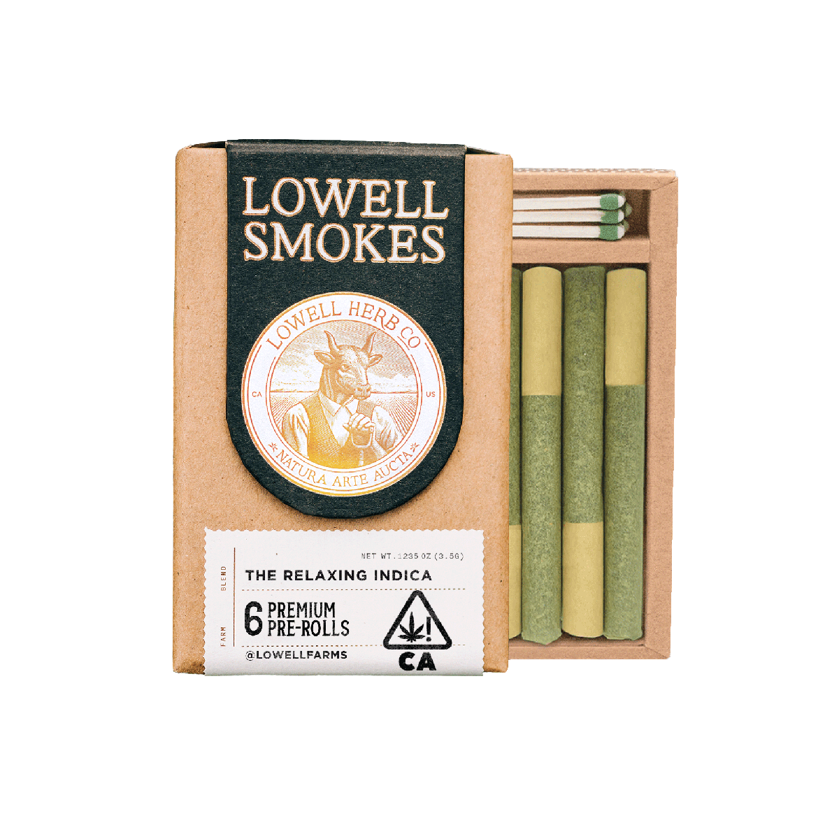 Lowell Smokes | 3.5g Pre Roll Pack | The Relaxing Indica - Lowell Herb Co.