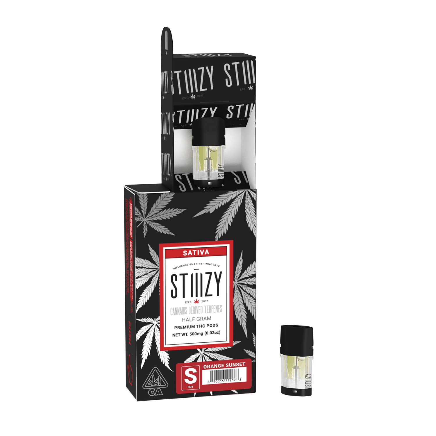 Vape Cartridge Orange Sunset 5g Cdt Pod Stiiizy Stiiizy