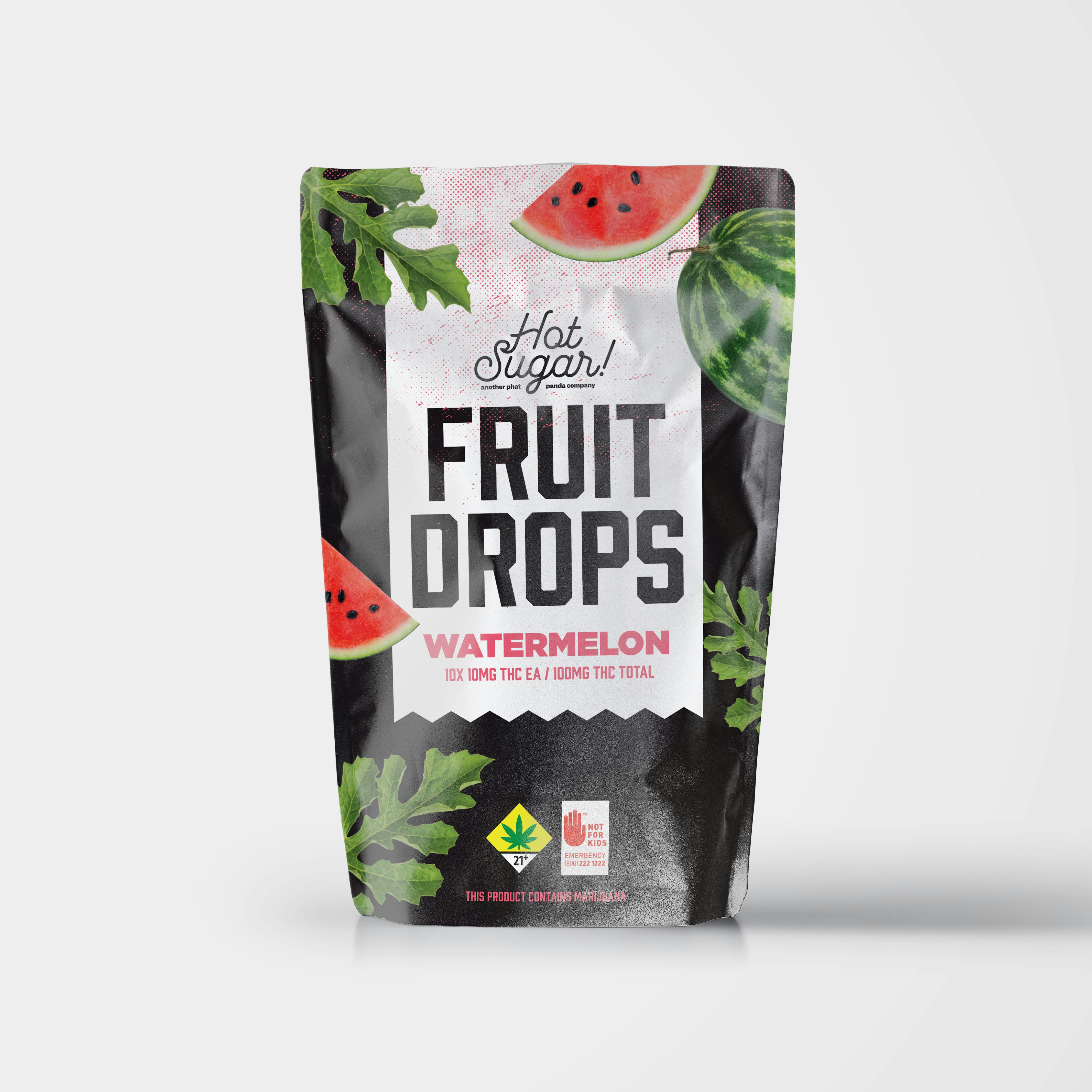 Watermelon Fruit Drops (100mg) - Hot Sugar!