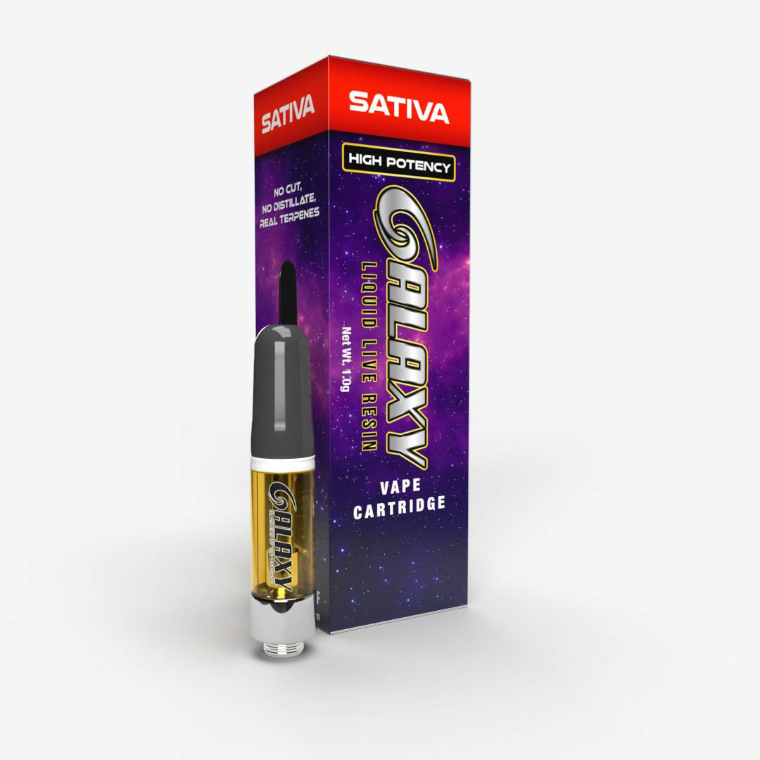 Sojay Haze Liquid Live Resin Cartridge 1g - CA - Galaxy Sojay Haze Liquid Live Resin Cartridge 1g - CA - Galaxy