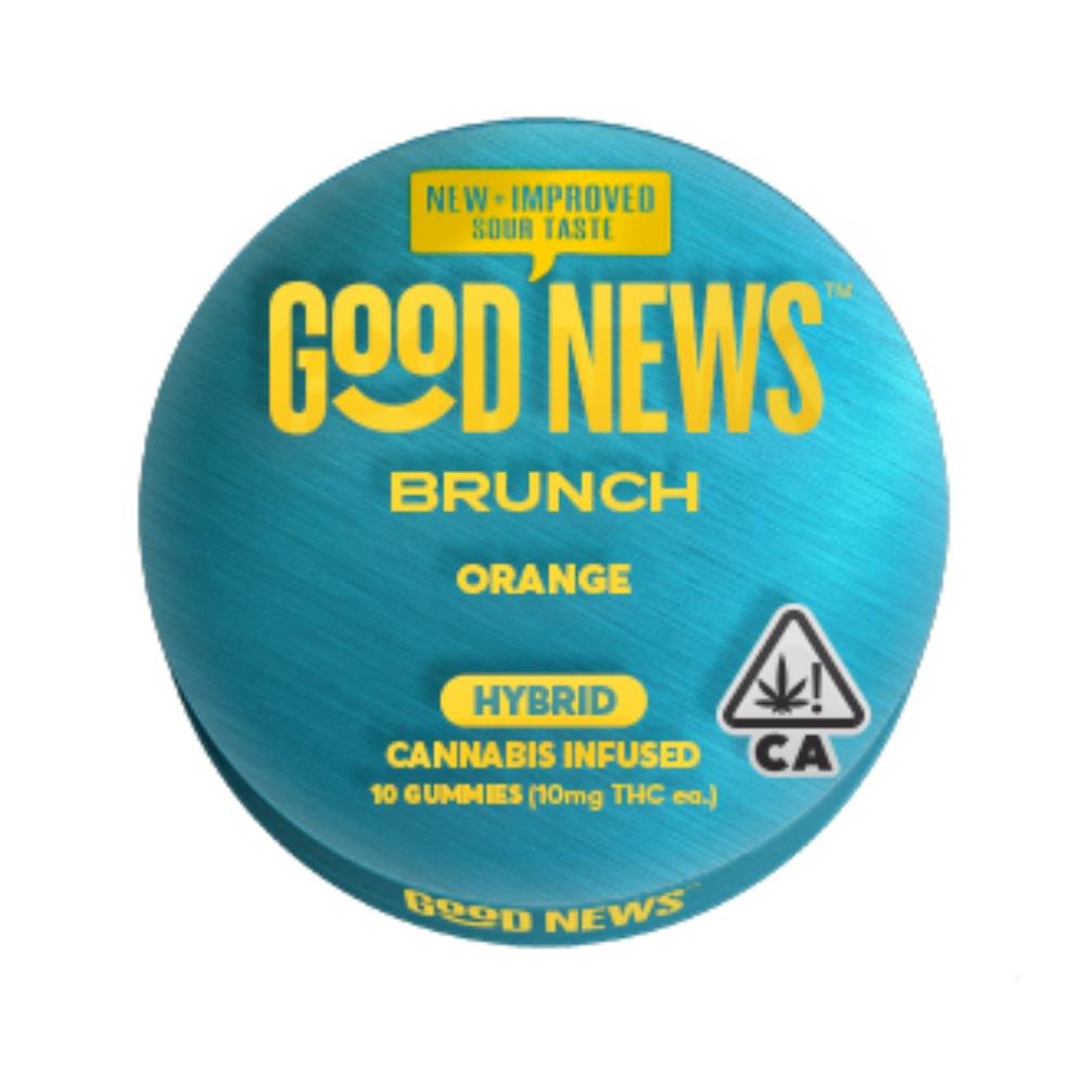 Good News Brunch Orange Sour Gummies - Good News