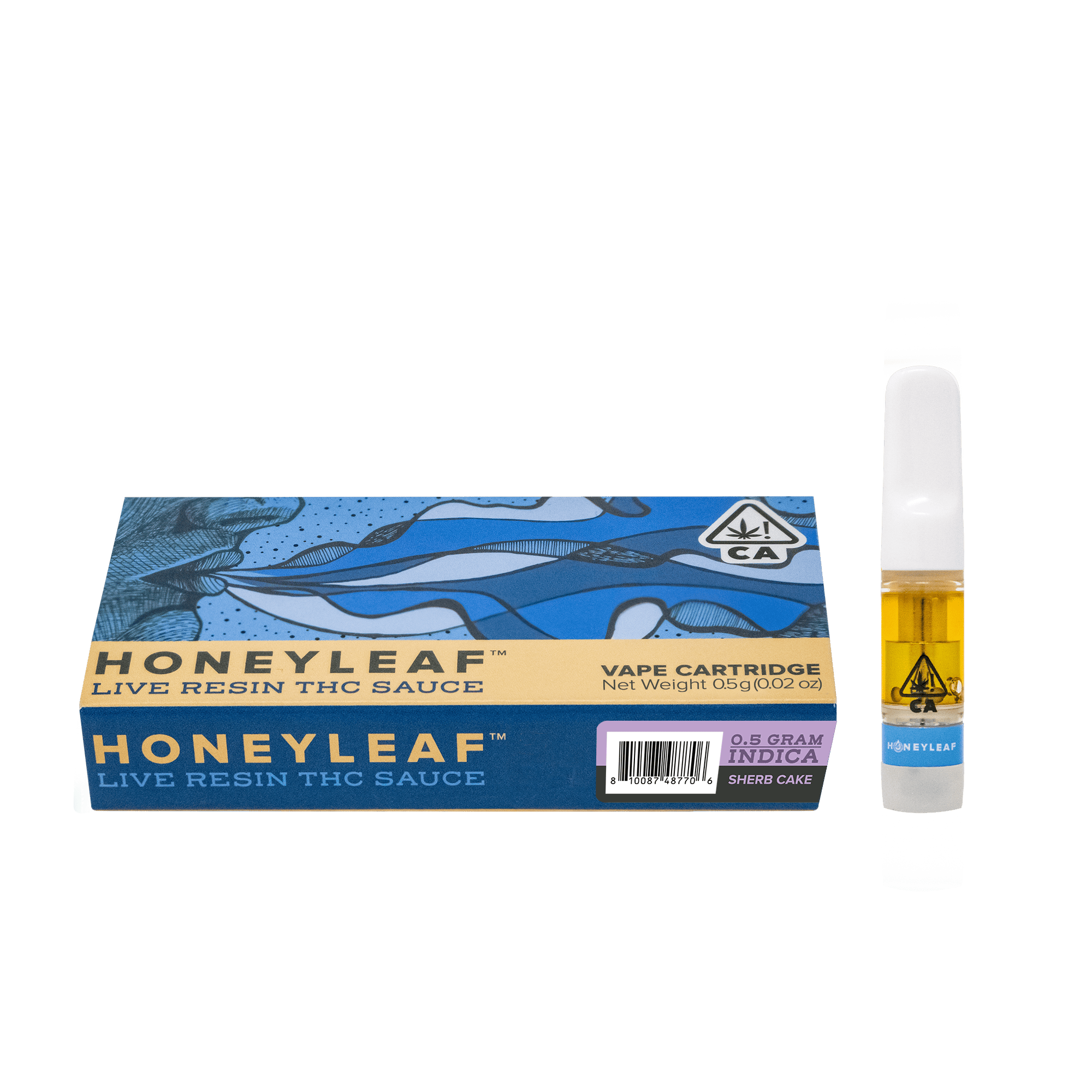 Honeyleaf SHERB CAKE - .5G LIVE RESIN CARTRIDGE - HYBRID | Weedmaps