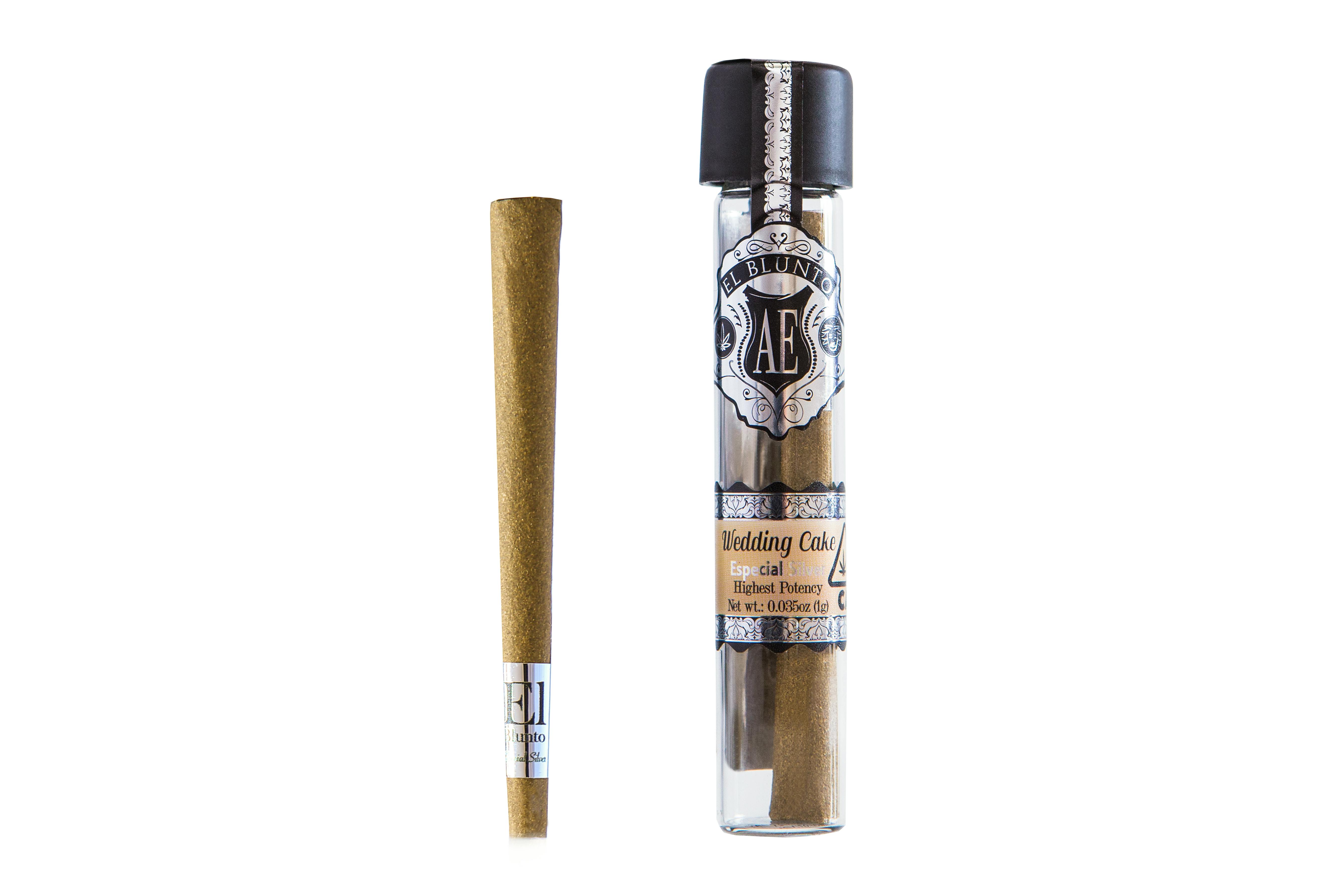 El Blunto Especial Silver - Wedding Cake - 1G Cannabis Cigar [blunt ...
