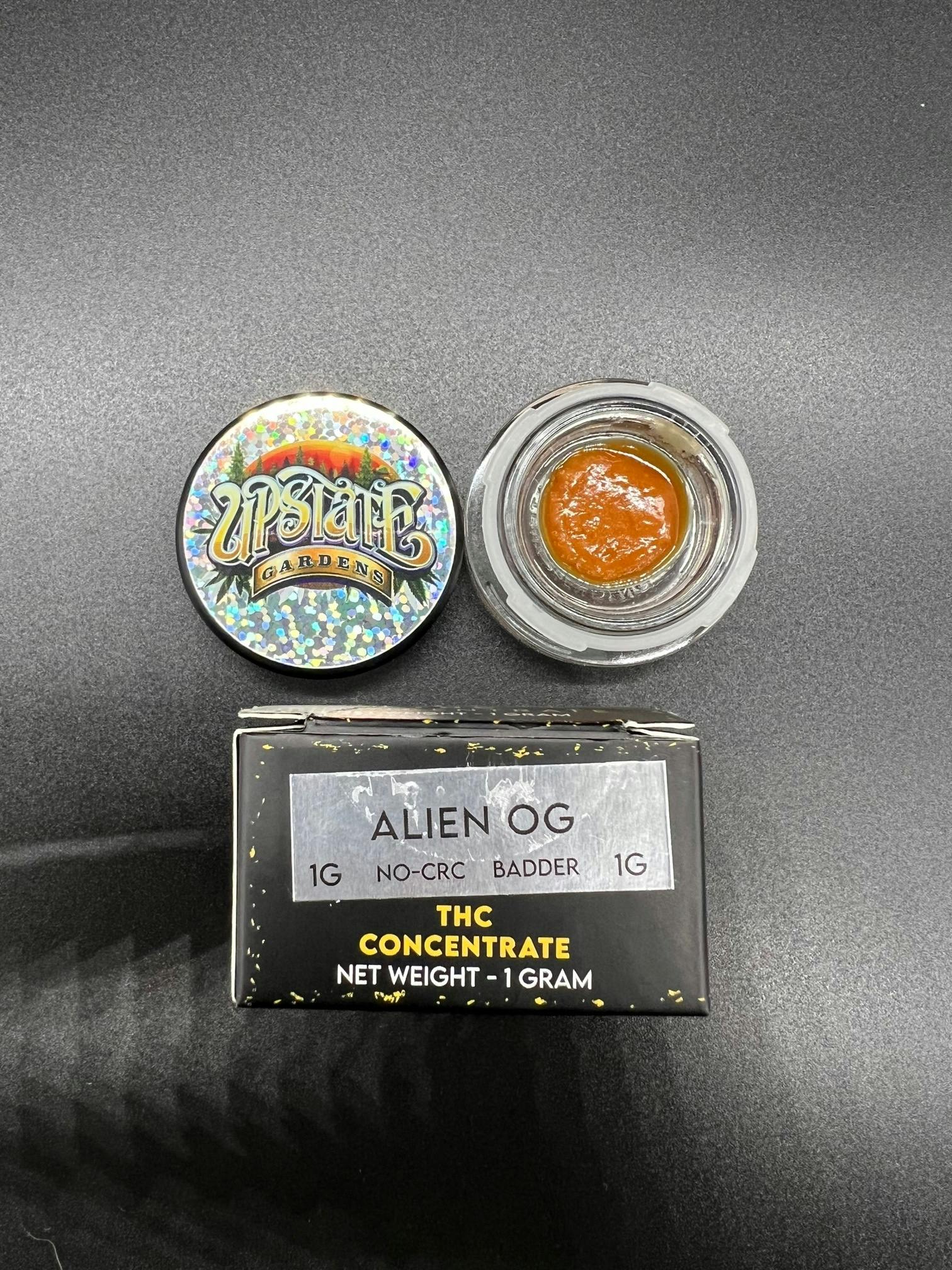 Badder: 1g - Alien OG - NO-CRC - Upstate Gardens