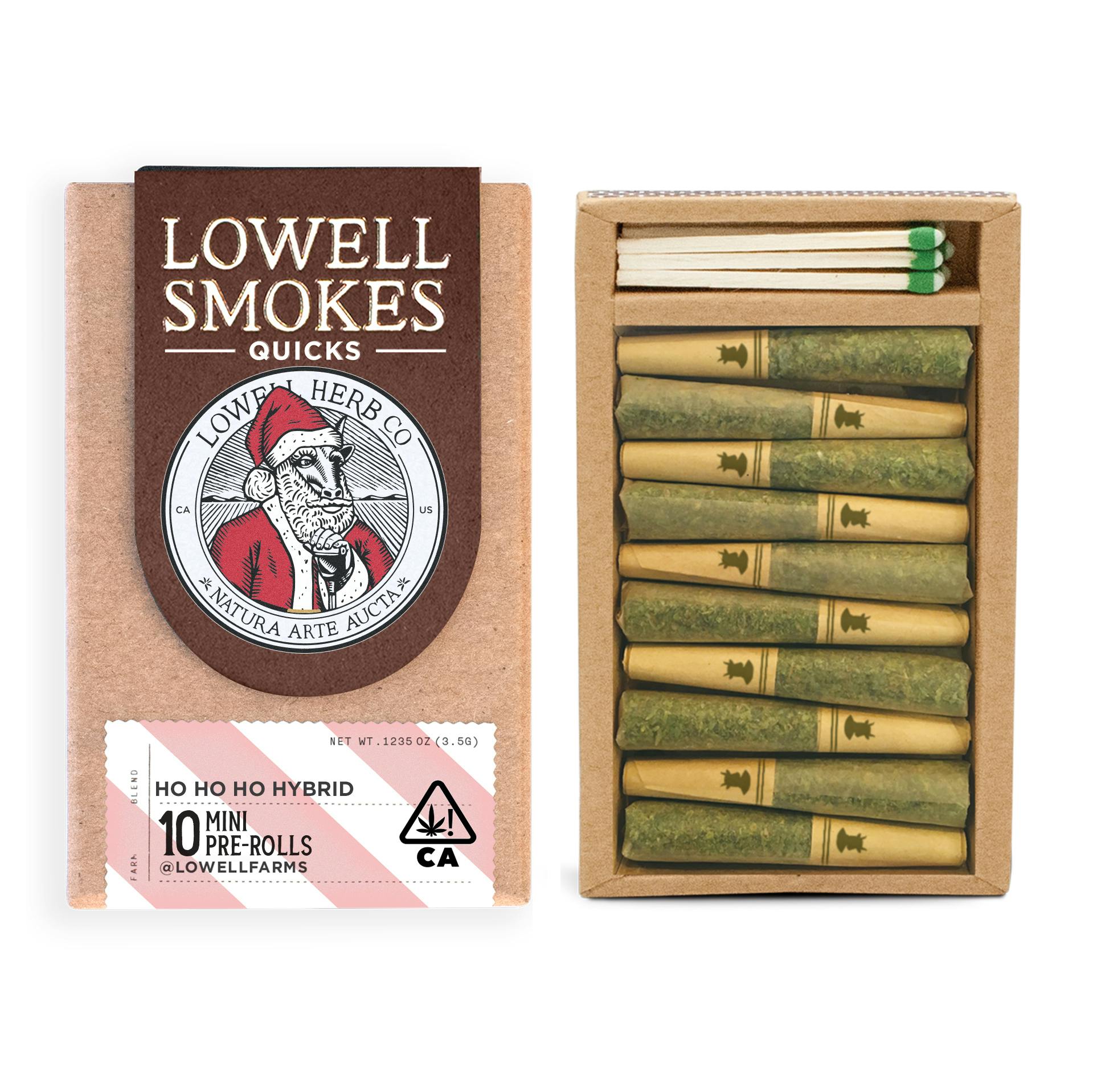 Lowell Quicks | 3.5g Pre-Roll Pack | Ho Ho Ho Hybrid - Lowell Herb Co.