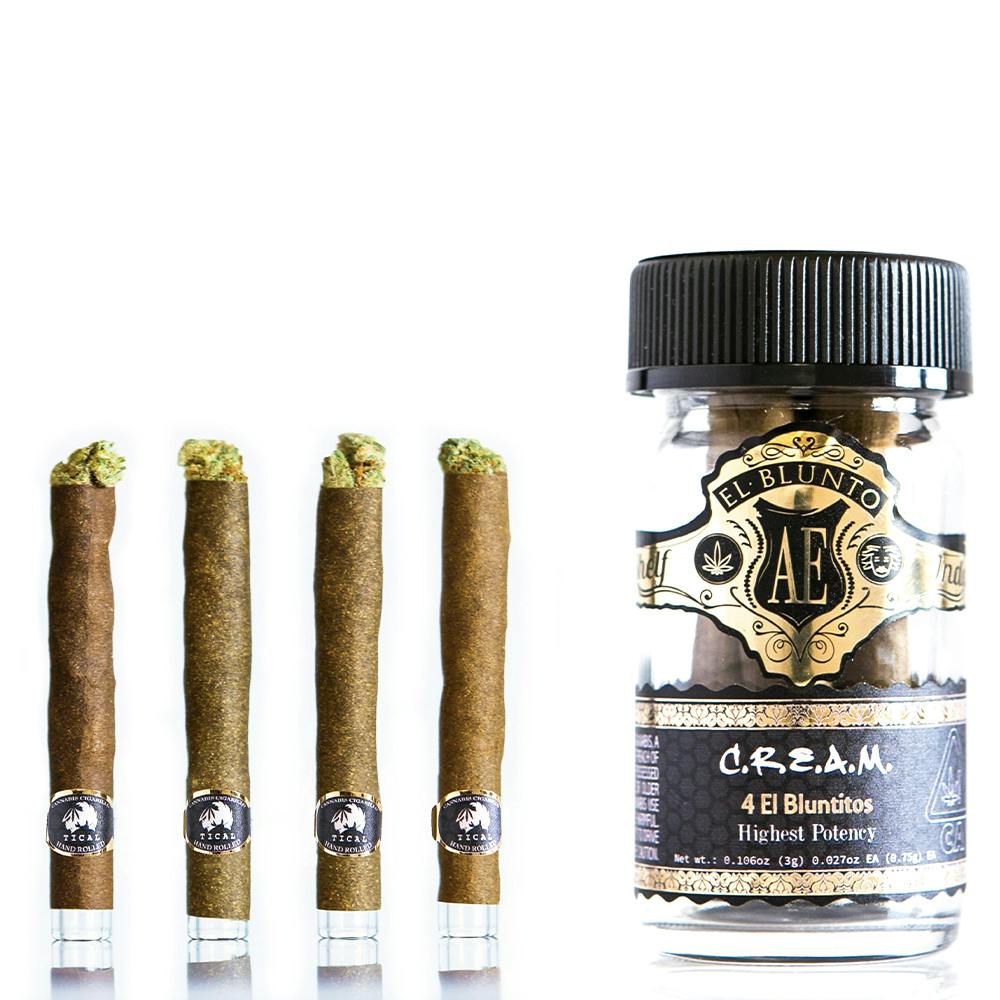 El Bluntito x Tical - 4-Pack - C.R.E.A.M. - 4 x .75G [Mini Blunt] - El Blunto by Albert Einstone's