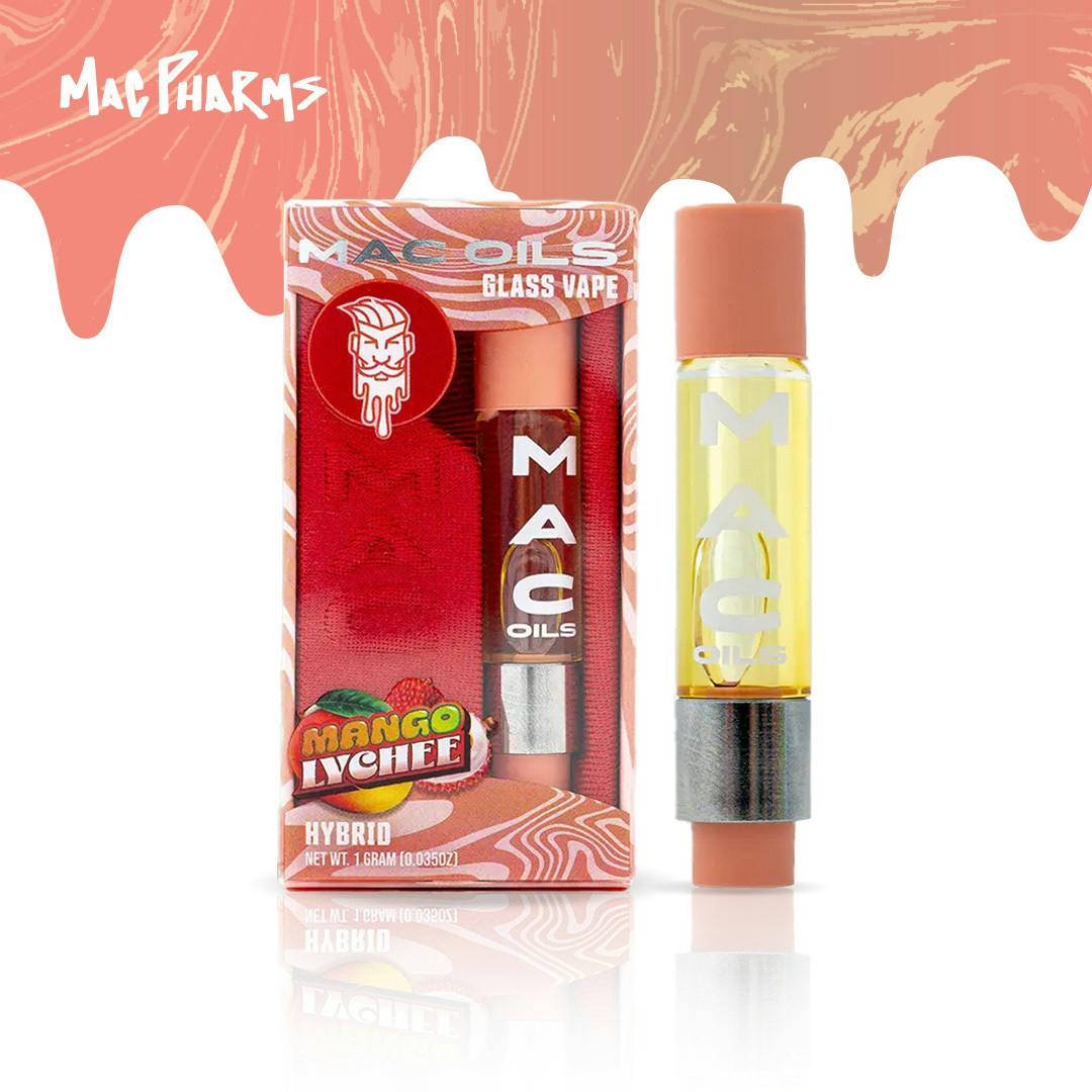 MacPharms I Mac Oils I Mango Lychee I Hybrid I 1g 510 Cartridge - Mac ...