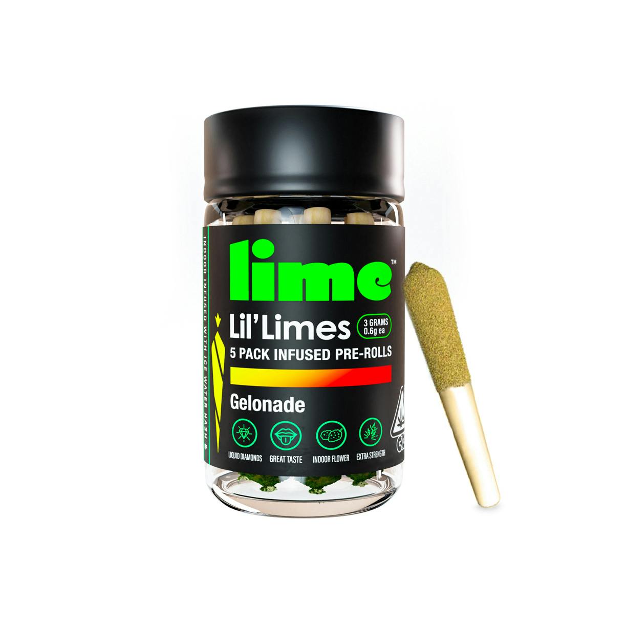 Live Resin & Hash Infused Lil' Limes (.6g x 5 Mini Pre Rolls ...