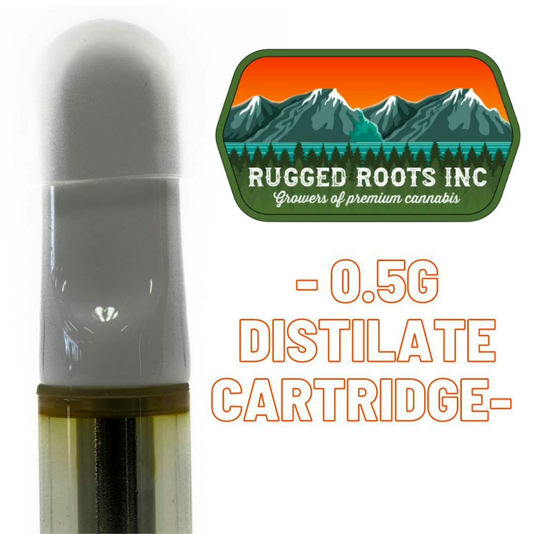 Rugged Roots - Distillate Clementine Cartridge 0.5g - Rugged Roots