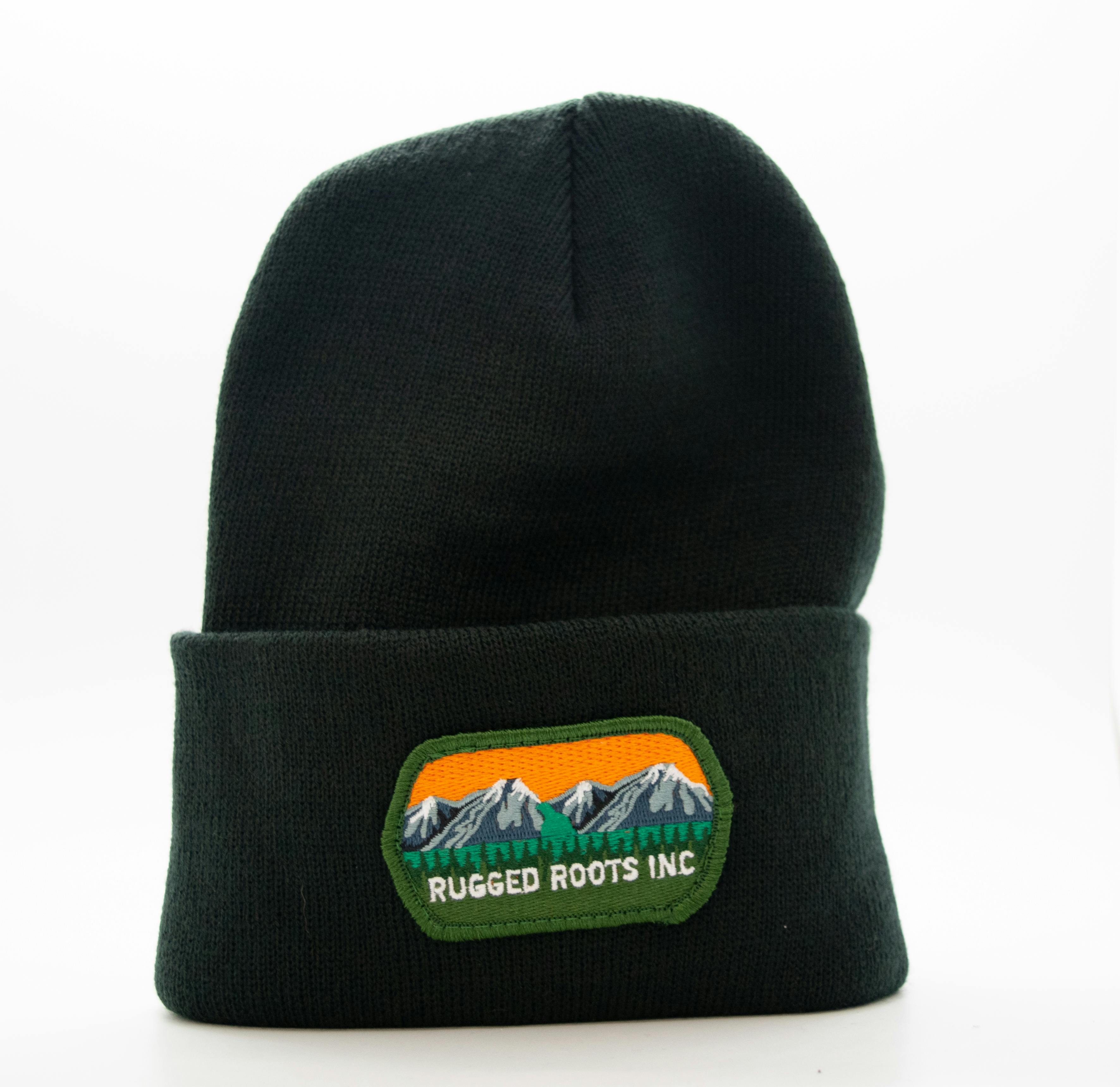 Rugged Roots | Black Rugged Beanie Classic Logo - Rugged Roots