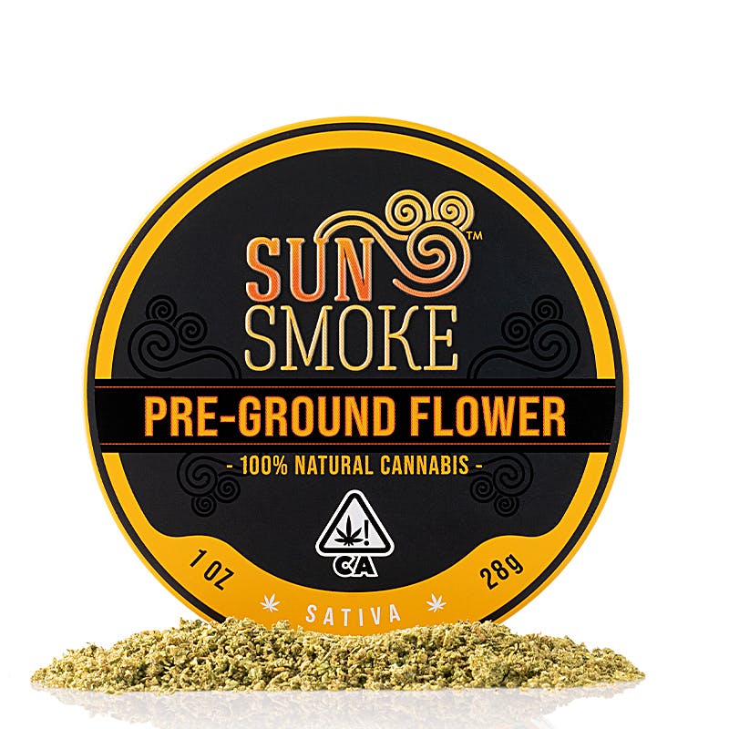 Pre-Ground Flower 1oz Tin (Sativa) - SunSmoke