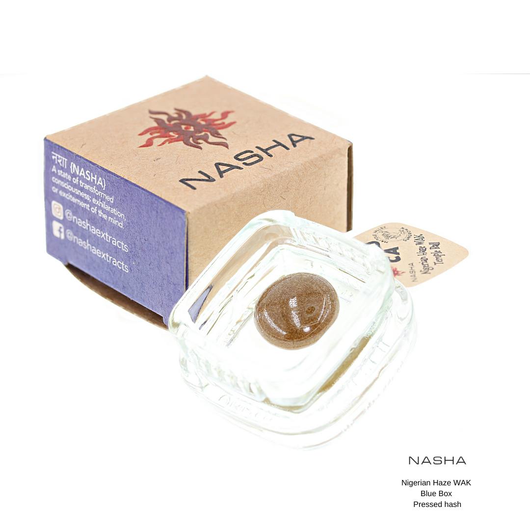 Nigerian Haze WAK Blue Temple Ball Hash (Mattole Valley) - NASHA