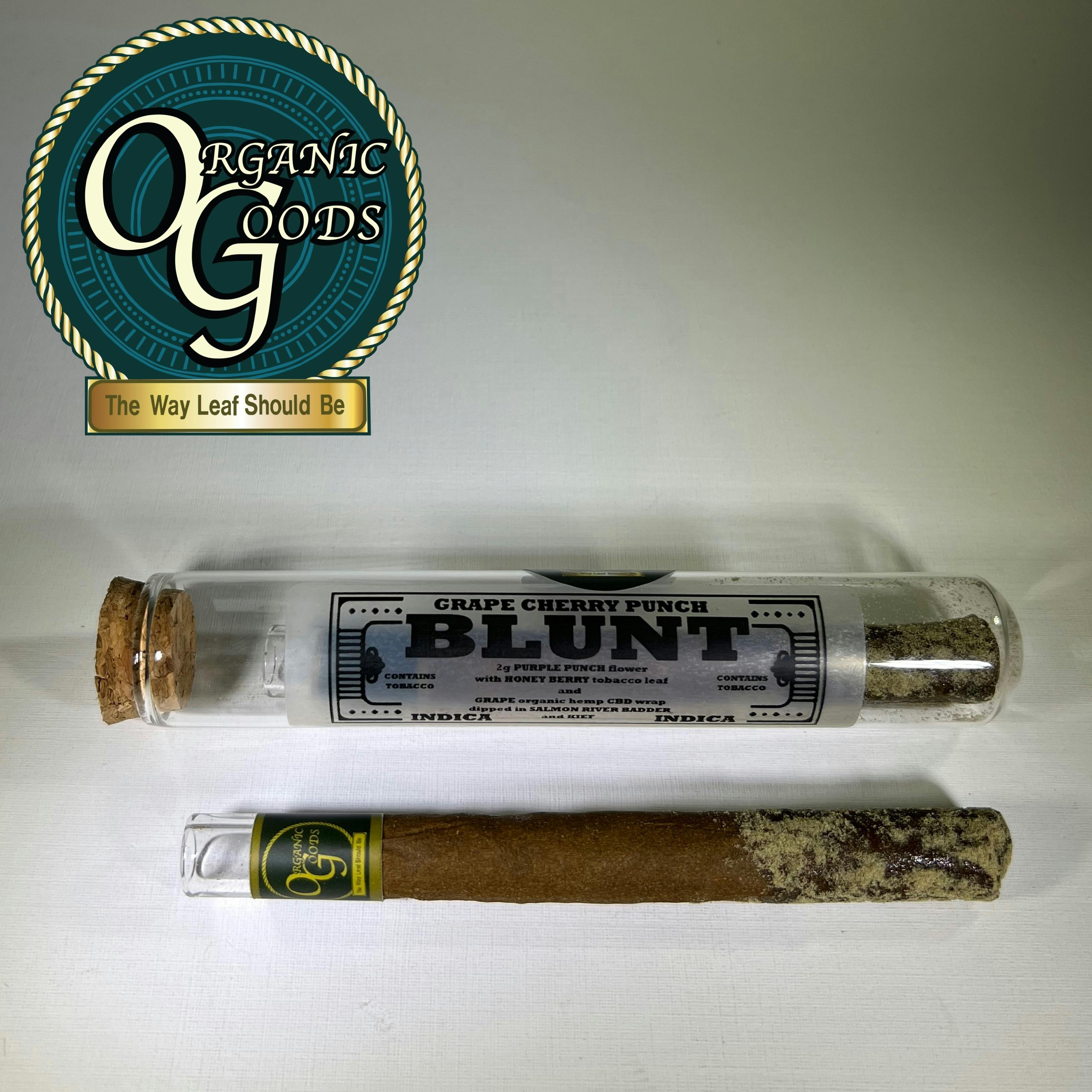 Grape Cherry Punch Blunt Dipped in Badder & Kief 2g - Organic Goods