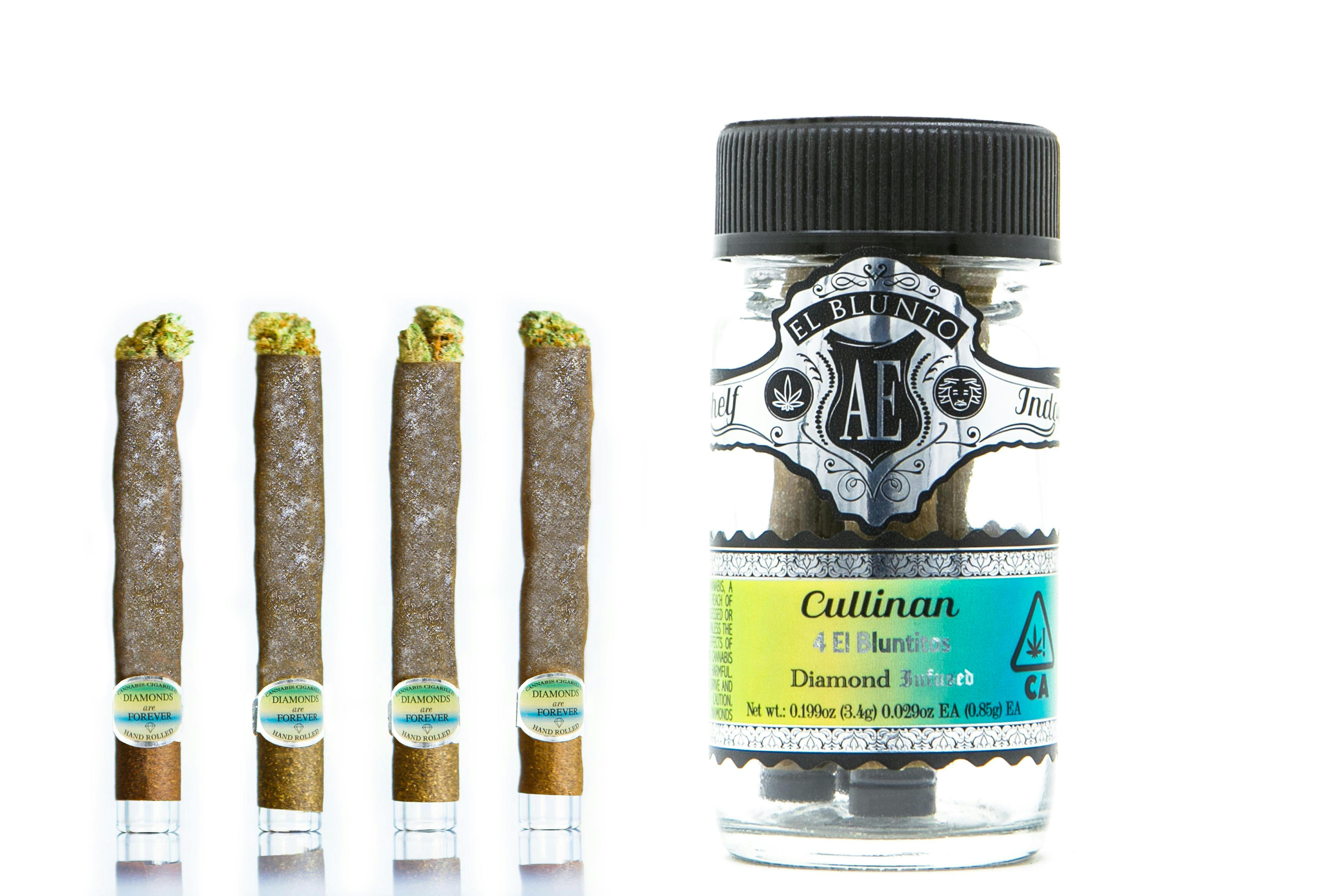 El Bluntito 4-Pack Diamond Infused - Cullinan - 4 x .85G [Mini Blunt ...
