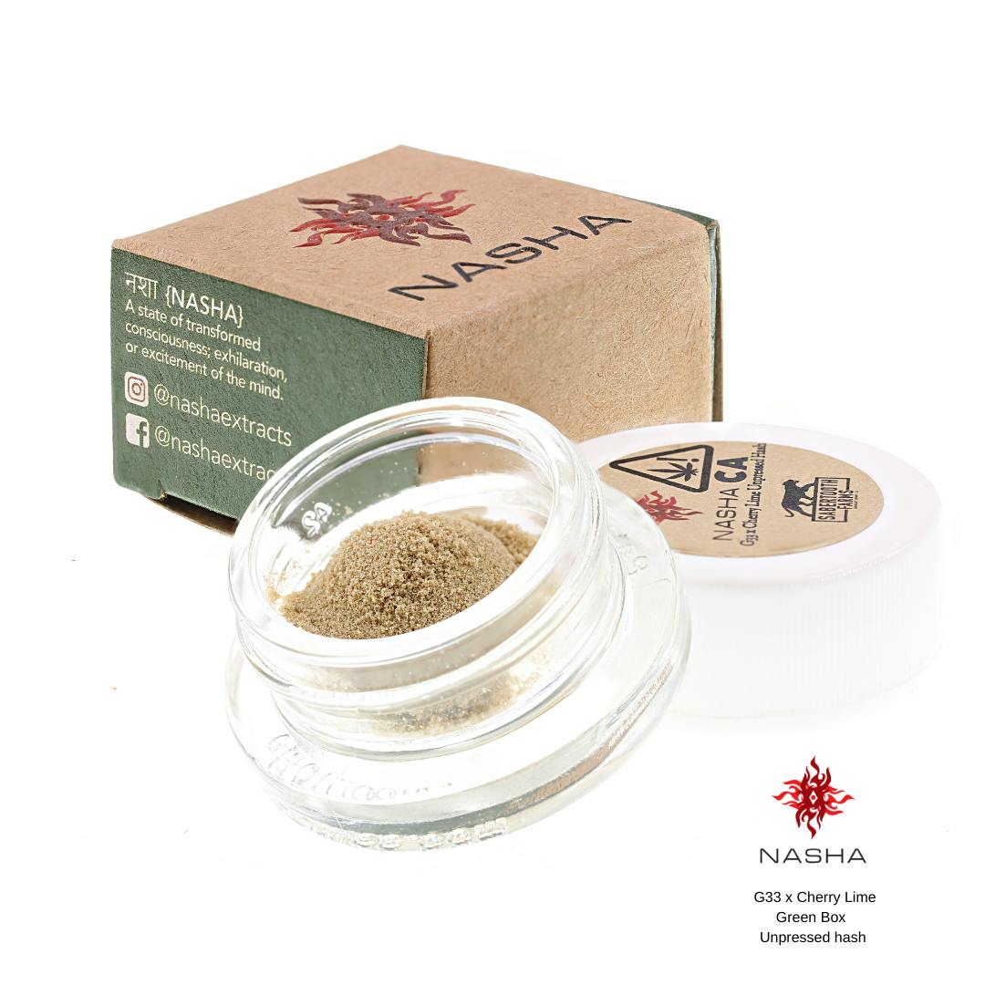 G33 x Cherry Lime Green Unpressed Hash - NASHA