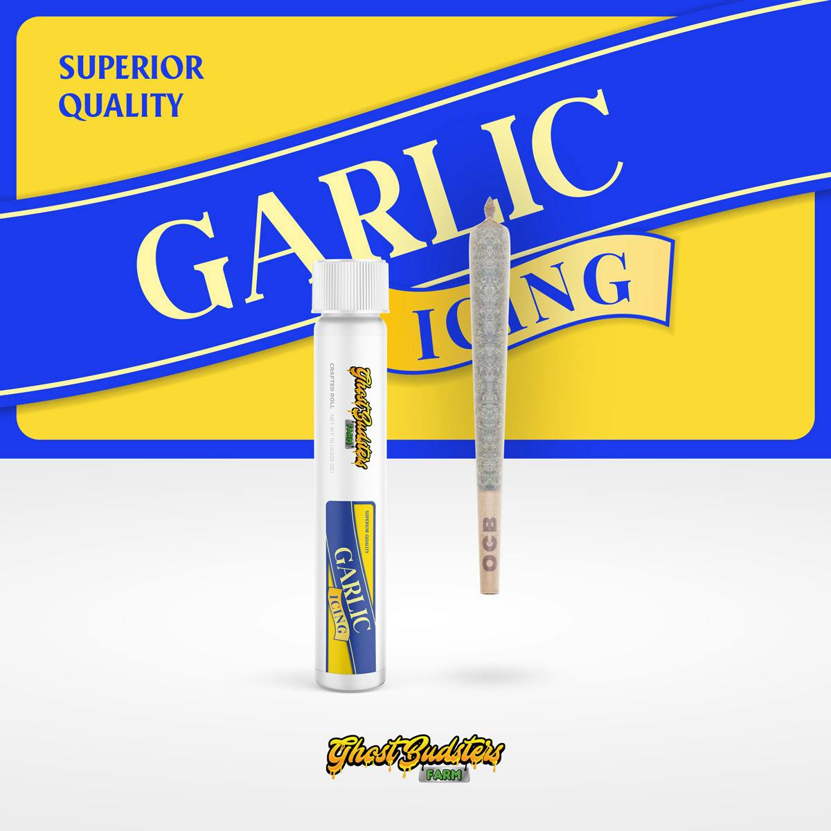 Garlic Icing | 1g Crafted Roll | GhostBudsters Farm - GhostBudsters Farm