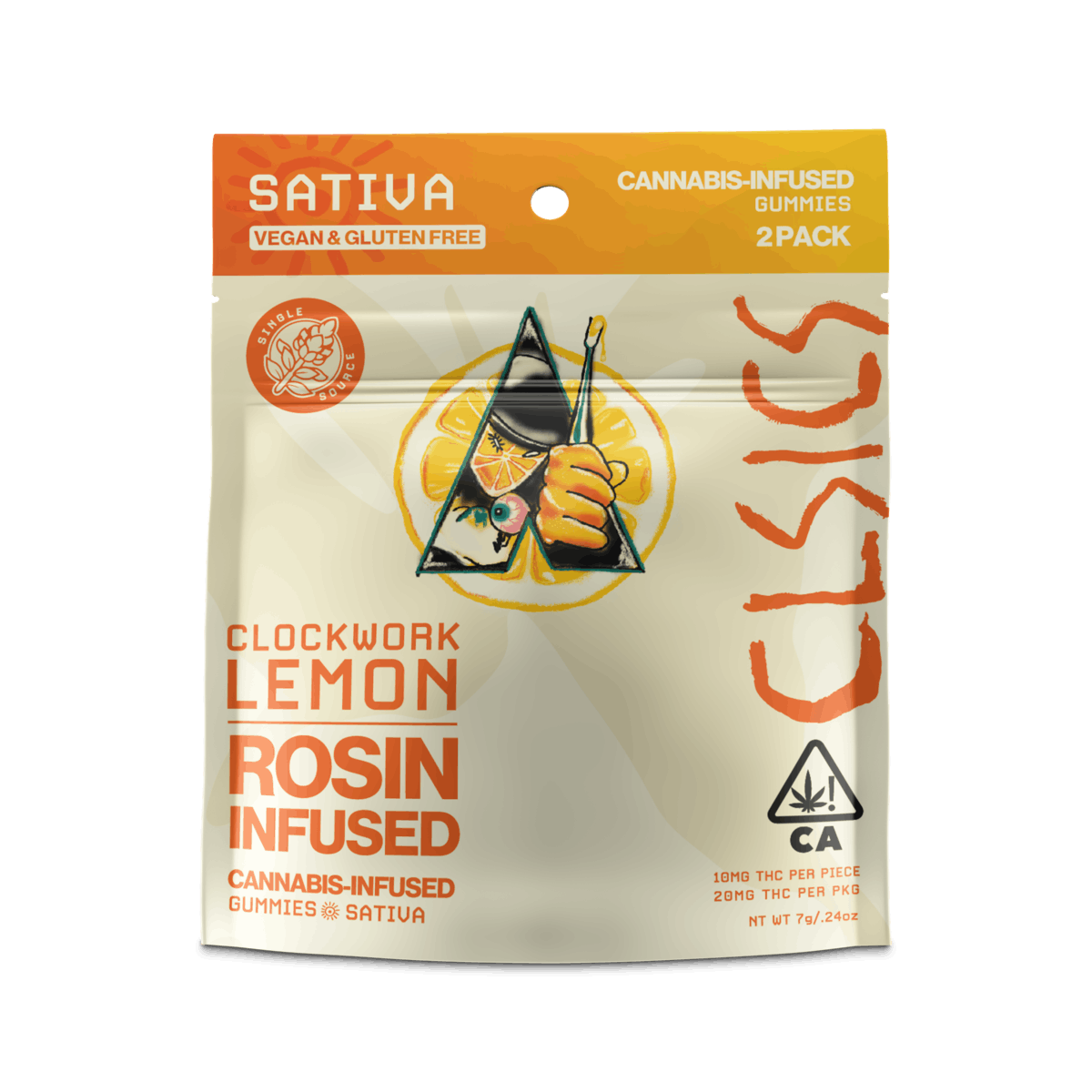 Clockwork Lemon - 2Pk GUMMIES LIVE ROSIN INFUSED - CLSICS Rosin & Rosin ...