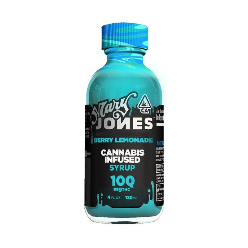 100mg Berry Lemonade Syrup - Mary Jones Cannabis Co