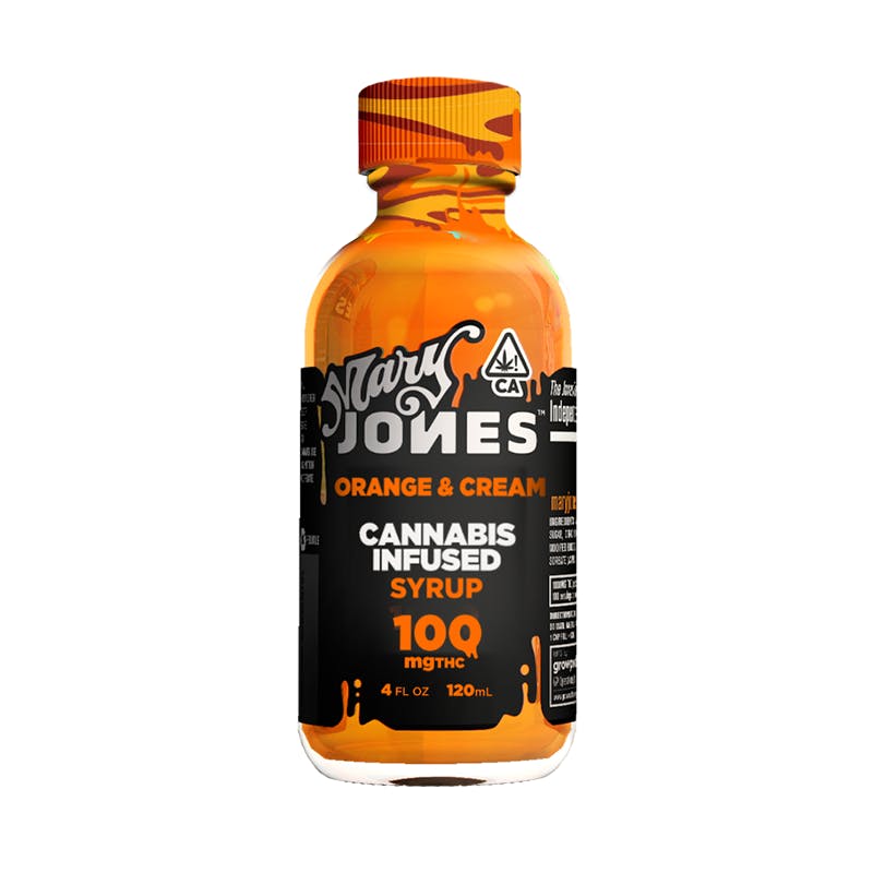 100mg Orange & Cream Syrup - Mary Jones Cannabis Co
