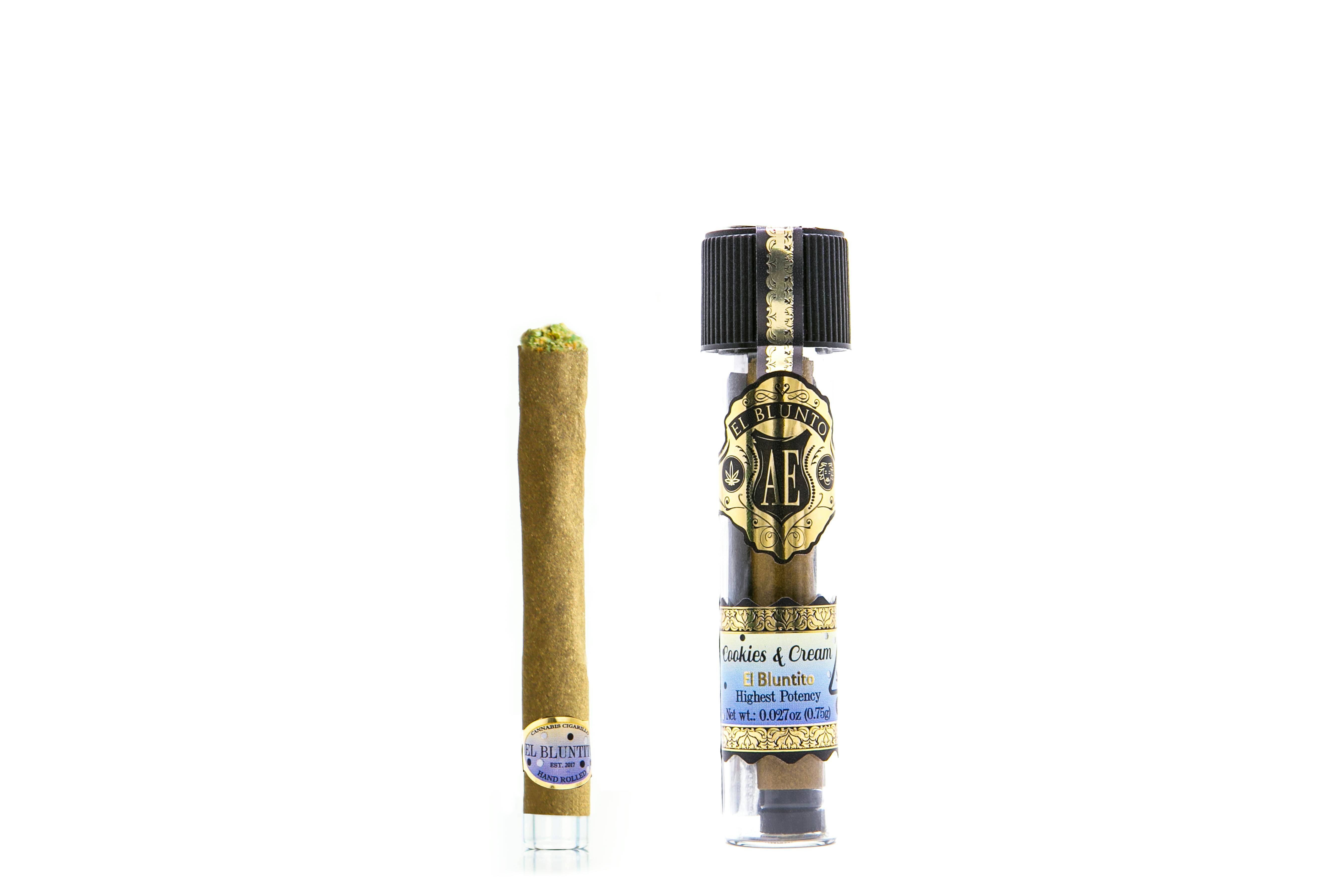 El Bluntito - Cookies & Cream - .75G Cigarillo [Mini Blunt] - El Blunto ...