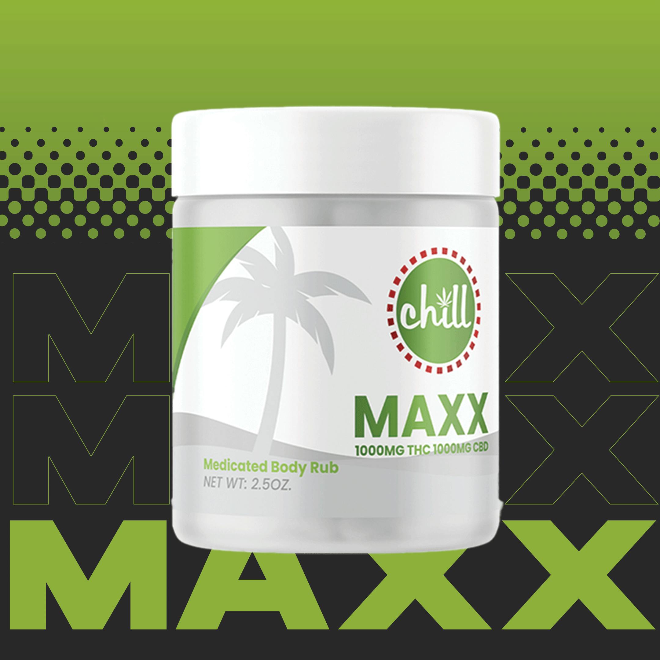 1000mg THC : 1000mg CBD | MAXX Body Rub | Chill Medicated | MED - Chill ... 1000mg THC : 1000mg CBD | MAXX Body Rub | Chill Medicated | MED - Chill ...