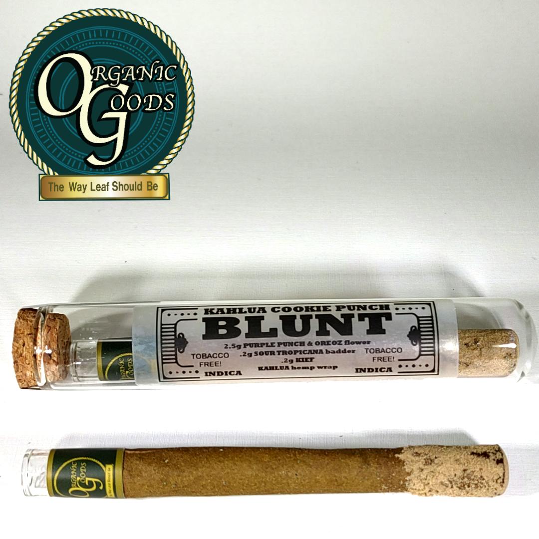 Kahlua Cookie Punch TF Blunt Dipped in Badder & Kief 2.5g - Organic Goods