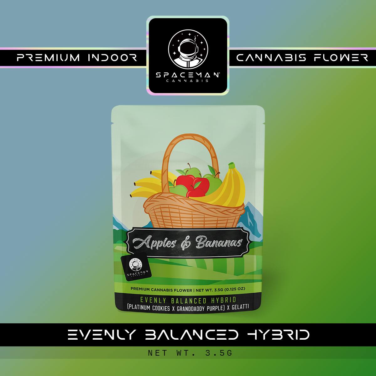 Spaceman - 3.5g Flower - Apples & Bananas - Spaceman Cannabis