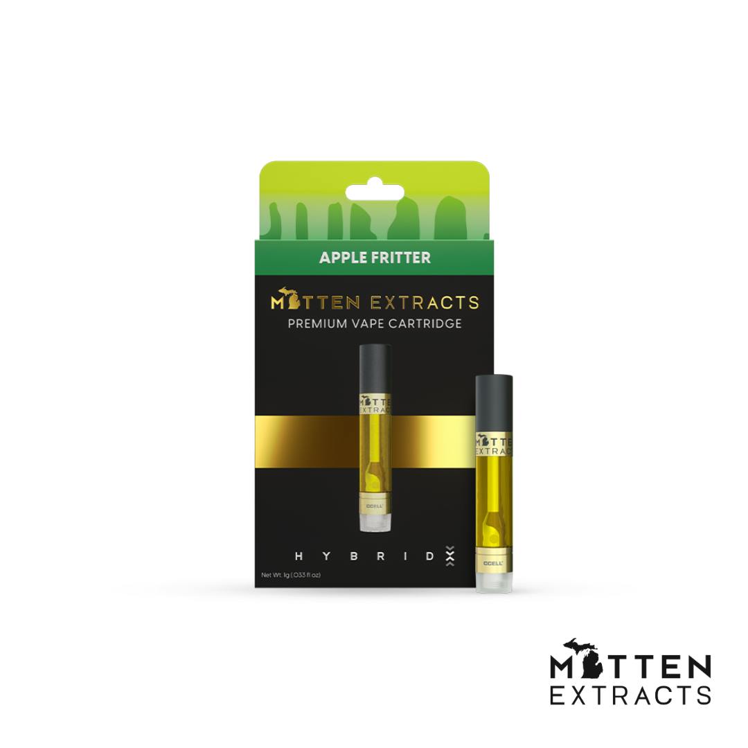 Mitten Extracts - Apple Fritter 1g Vape Cartridge (Hybrid) - Mitten ...