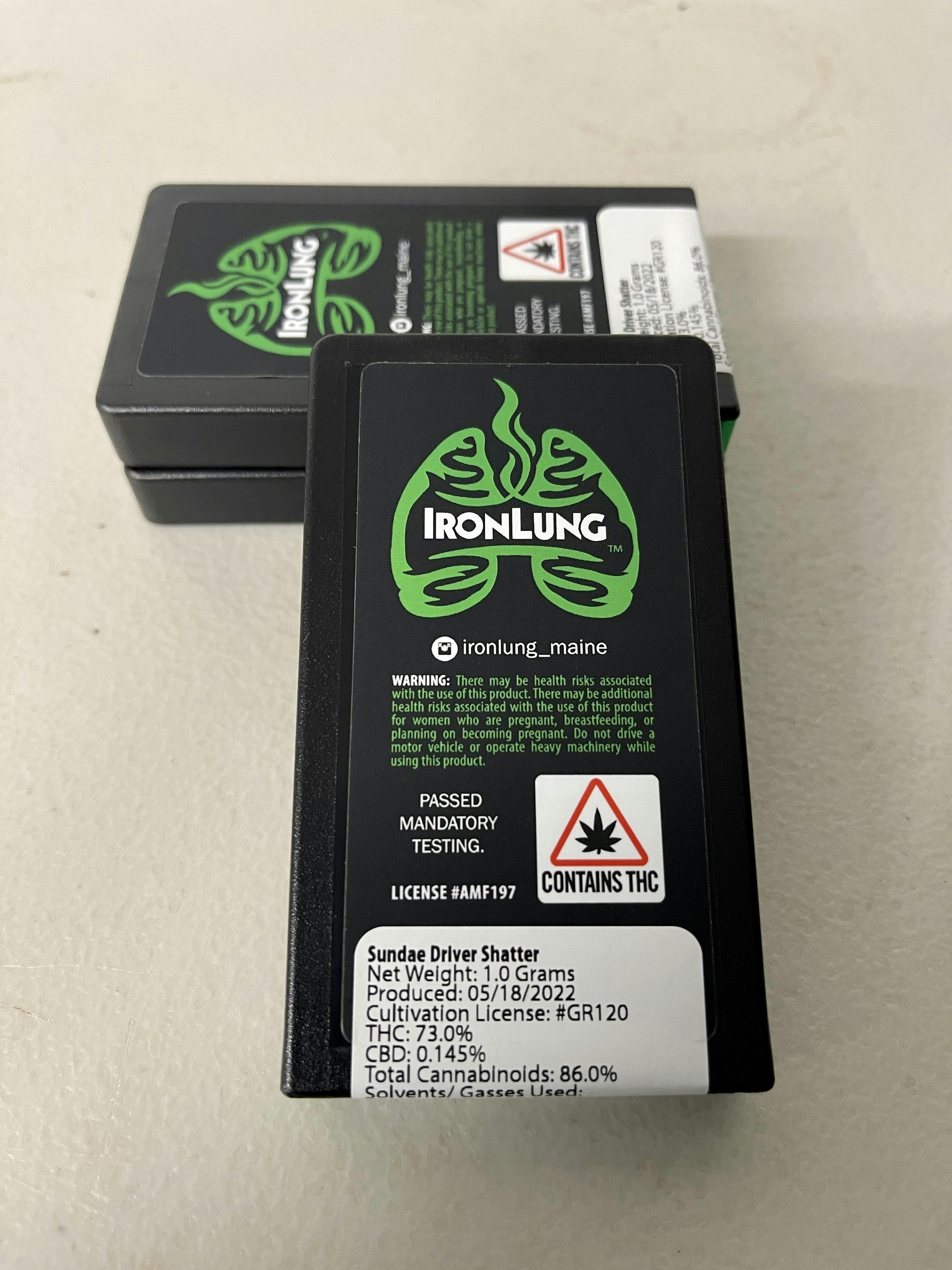 Sundae Driver 1G Shatter - Ironlung (Recreational)