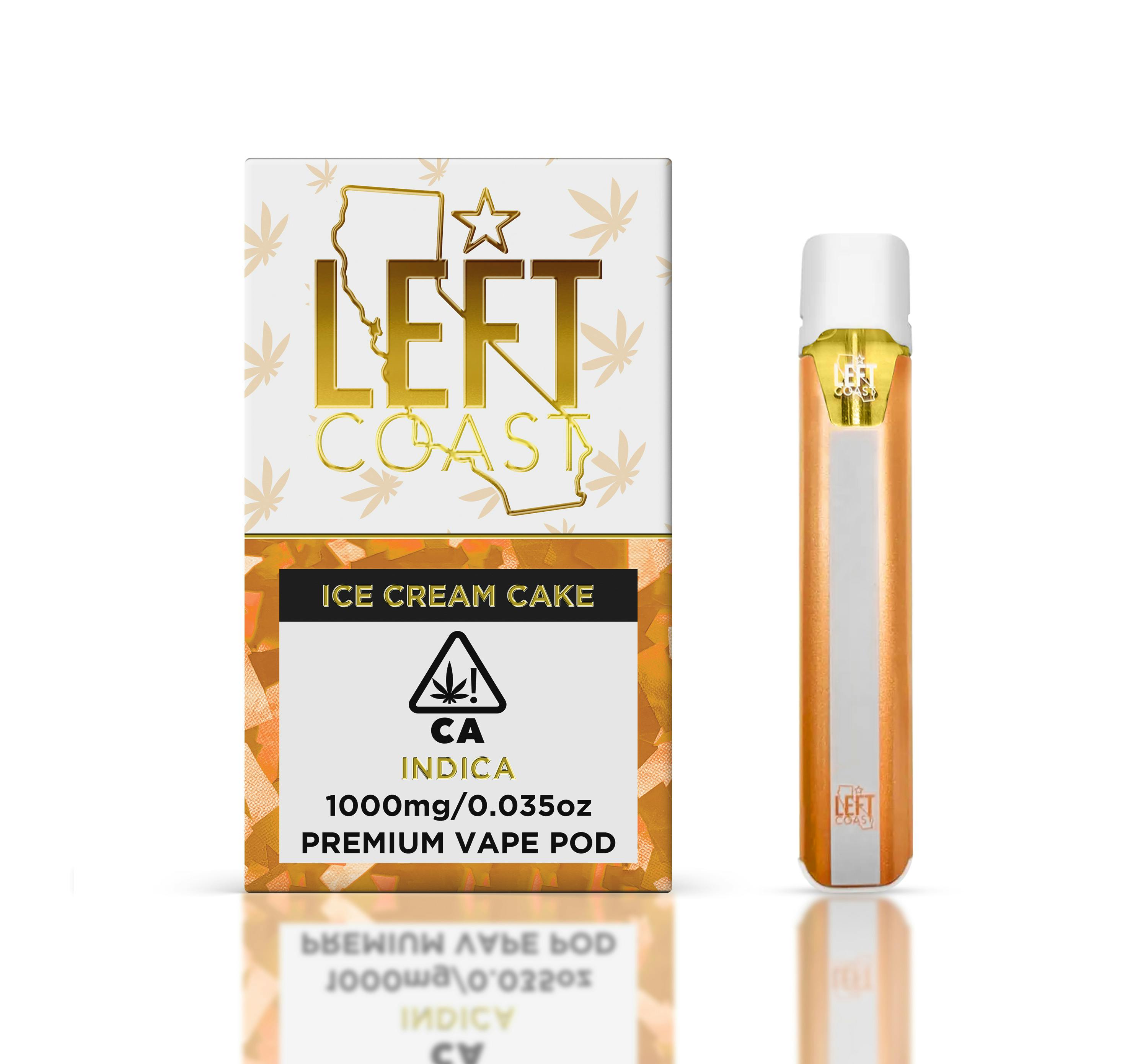 Ice Cream Cake- Premium THC Pod 1G - LEFT COAST