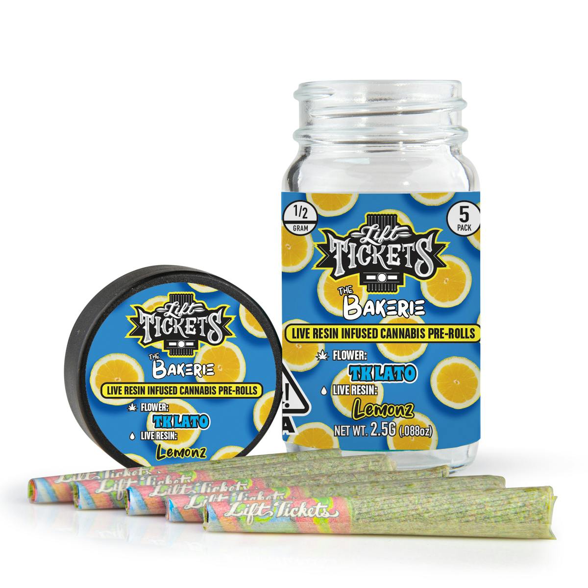TK Lato x Lemonz - Infused Pre-Roll 5-Pack - Lift Tickets